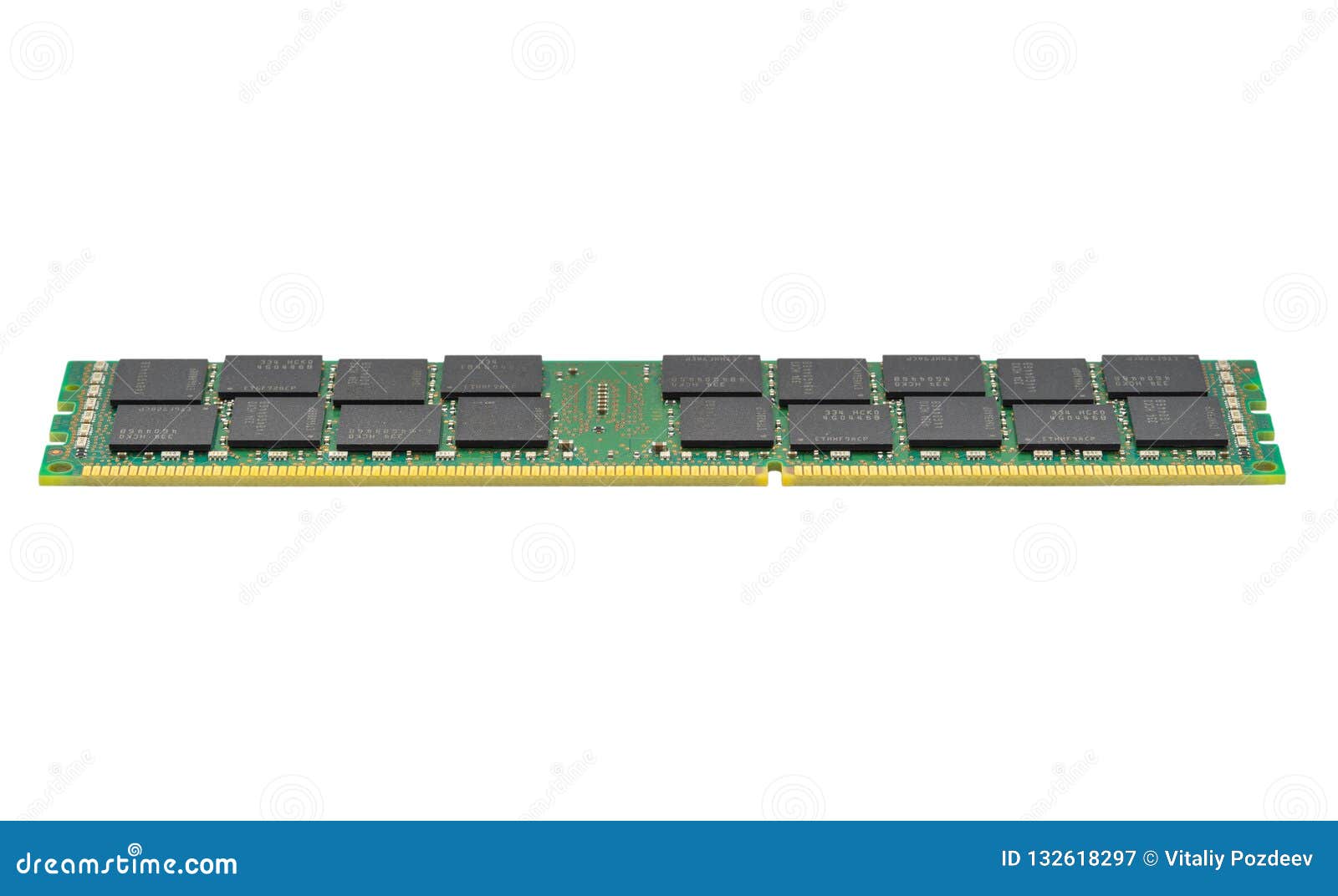 DDR3 Memory Module Isolated on White Background Stock Image - Image of ...
