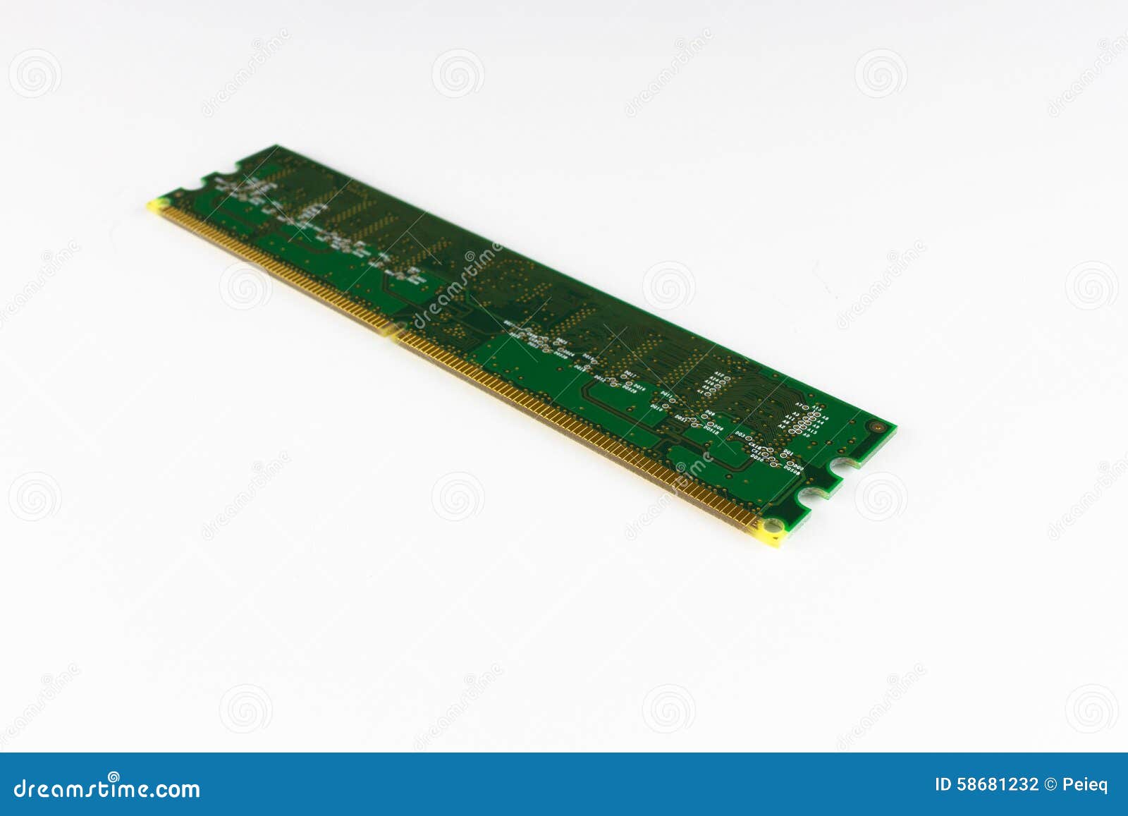 DDR2 memory pins stock photo. Image of details, board - 58681232
