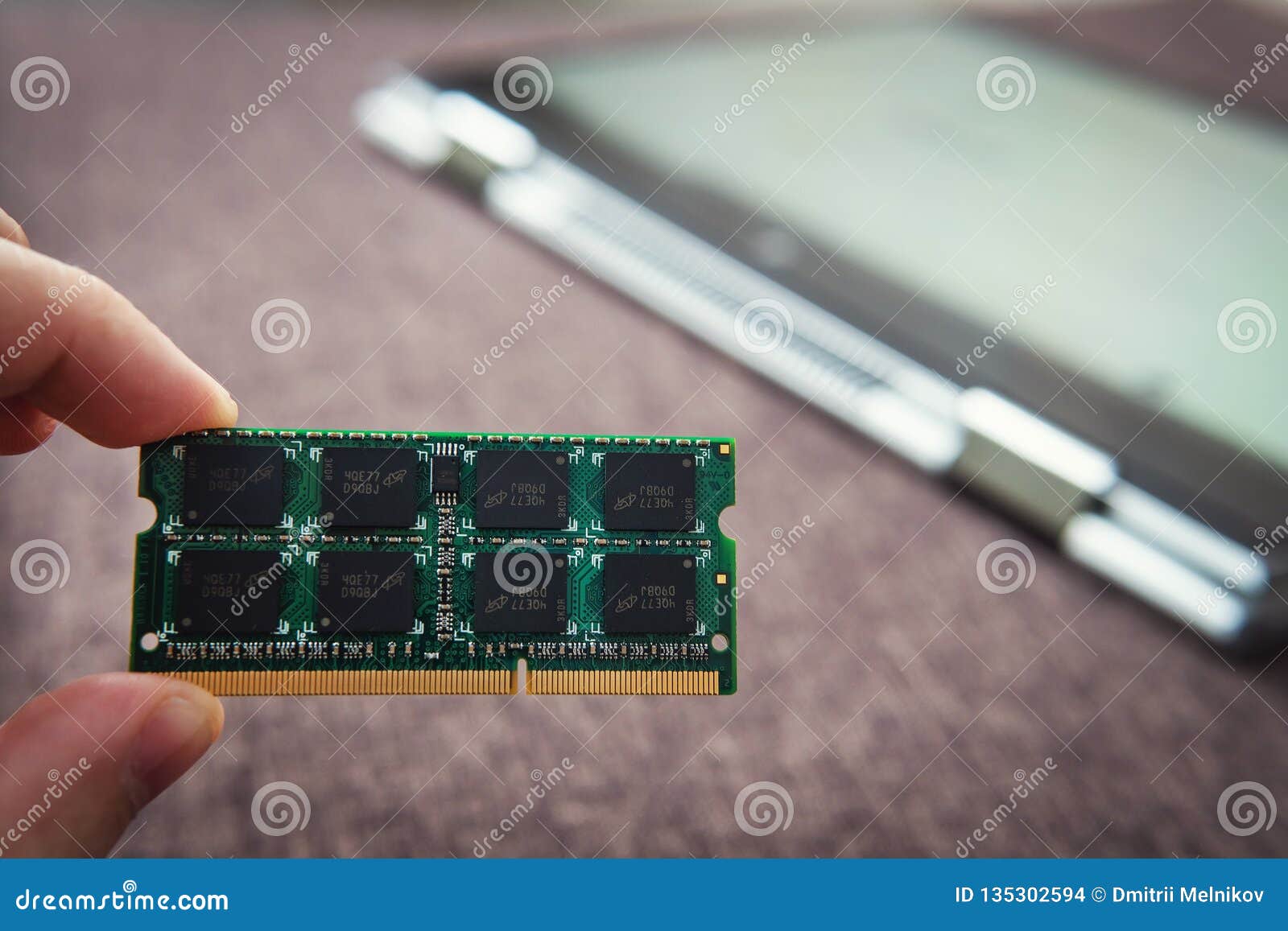 DRAM - Dynamic Random Access Memory Acronym With Marker, Technology ...