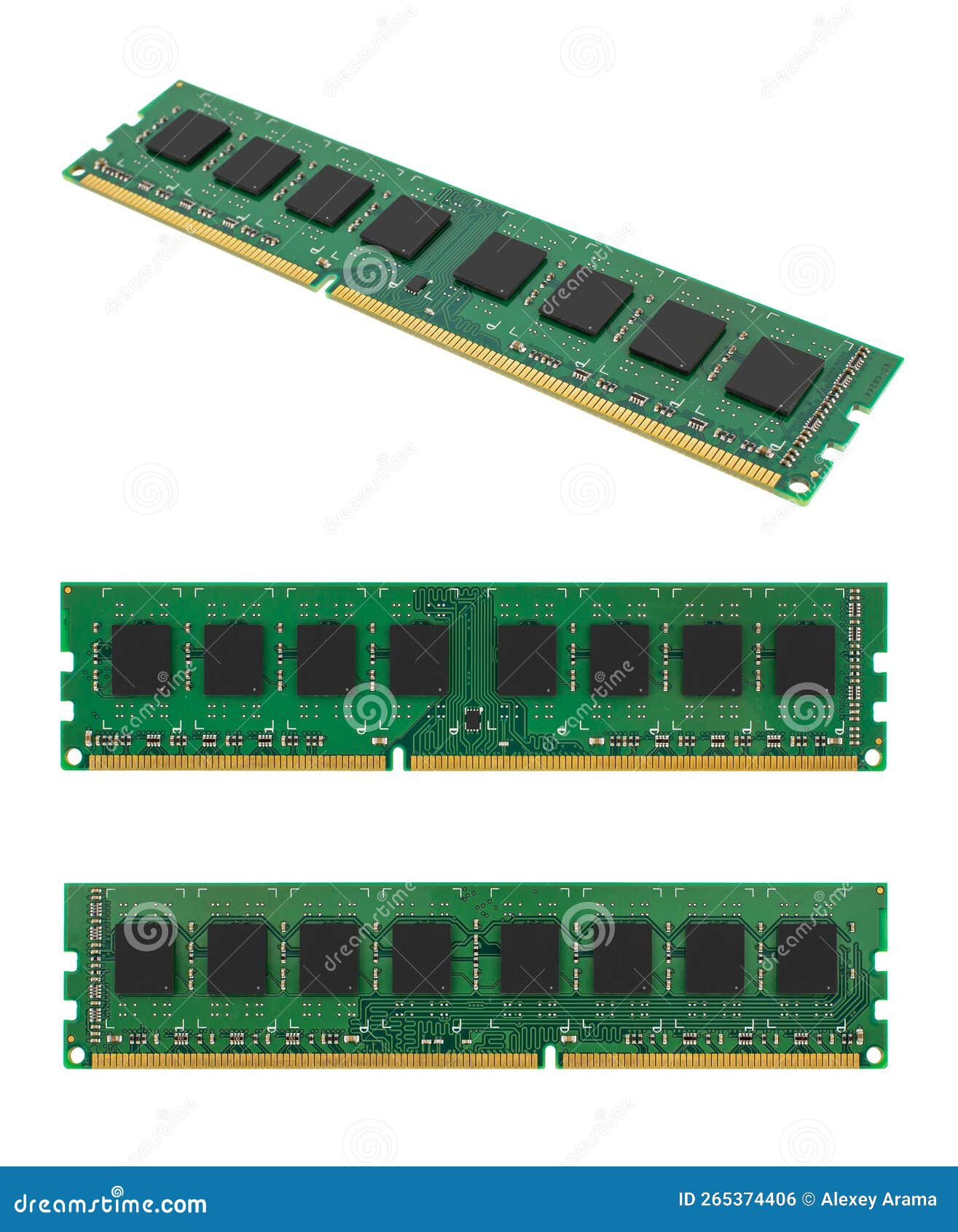 DDR3 RAM for Computer, Isolated on White Background Stock Photo - Image ...