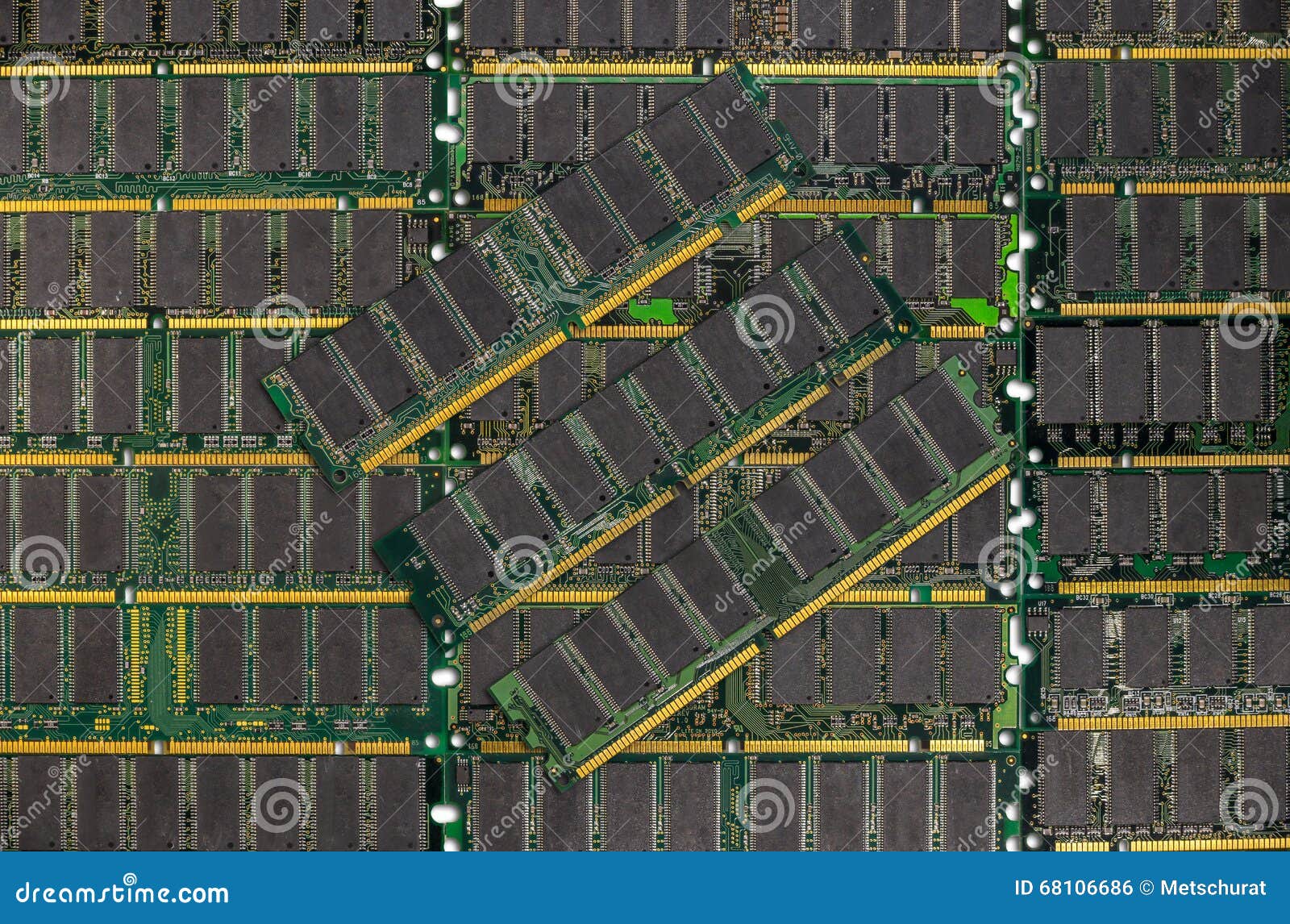 DDR RAM, Computer Memory Chips Modules Stock Photo - Image of ...