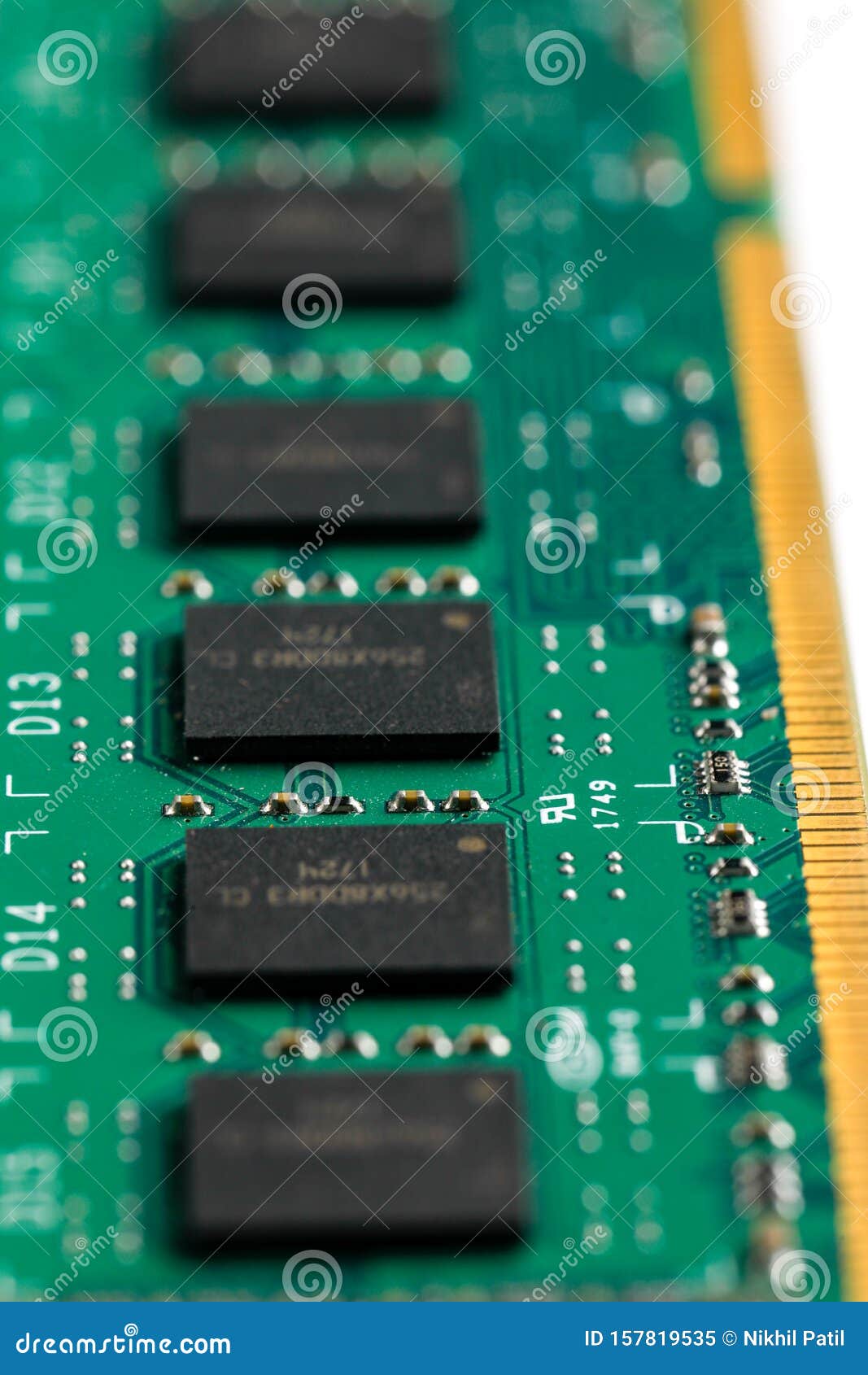 USB Memory Isolated On White. USB Memory With Black Body, Included ...