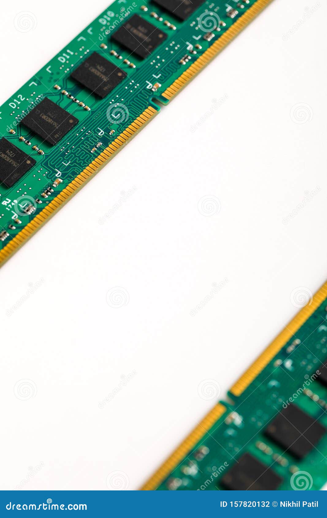 Ddr Ram Memory Isolated on White Background Stock Photo - Image of ...