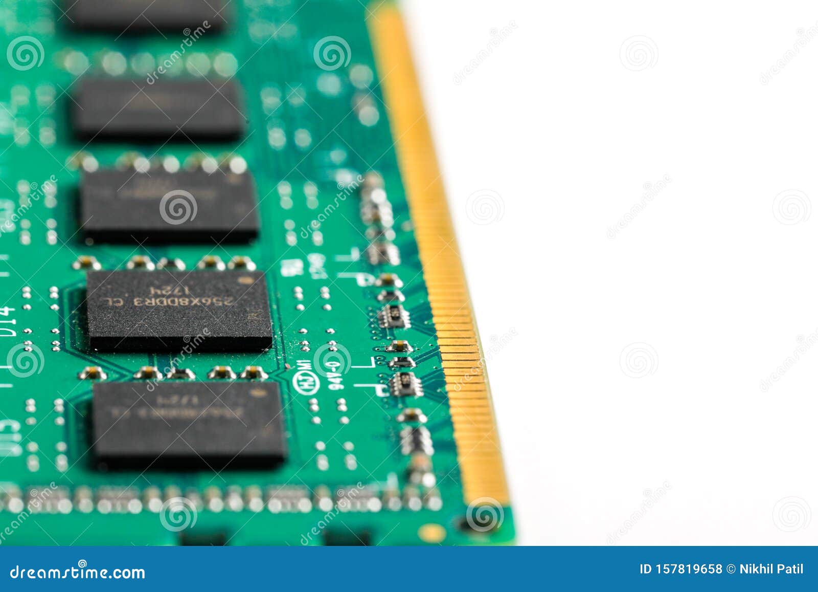 Ddr Ram Memory Isolated on White Background Stock Photo - Image of ...