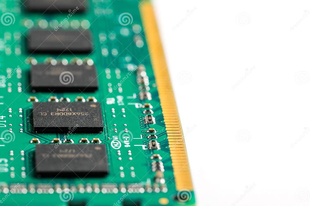 Ddr Ram Memory Isolated on White Background Stock Photo - Image of desktop, access: 157819658