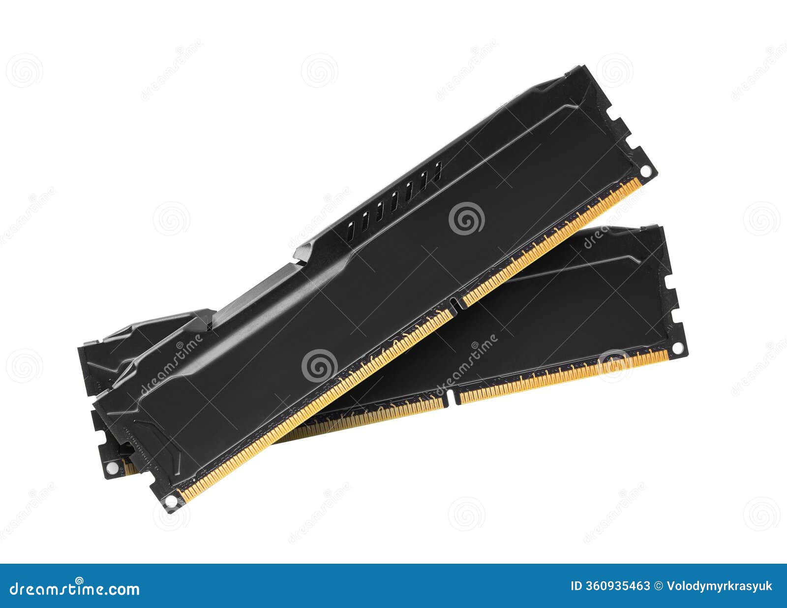 DDR RAM Memory Module on White Stock Illustration - Illustration of desktop, equipment: 360935463