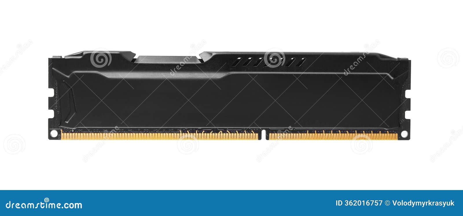 DDR RAM Memory Module on White Stock Image - Image of data, background ...