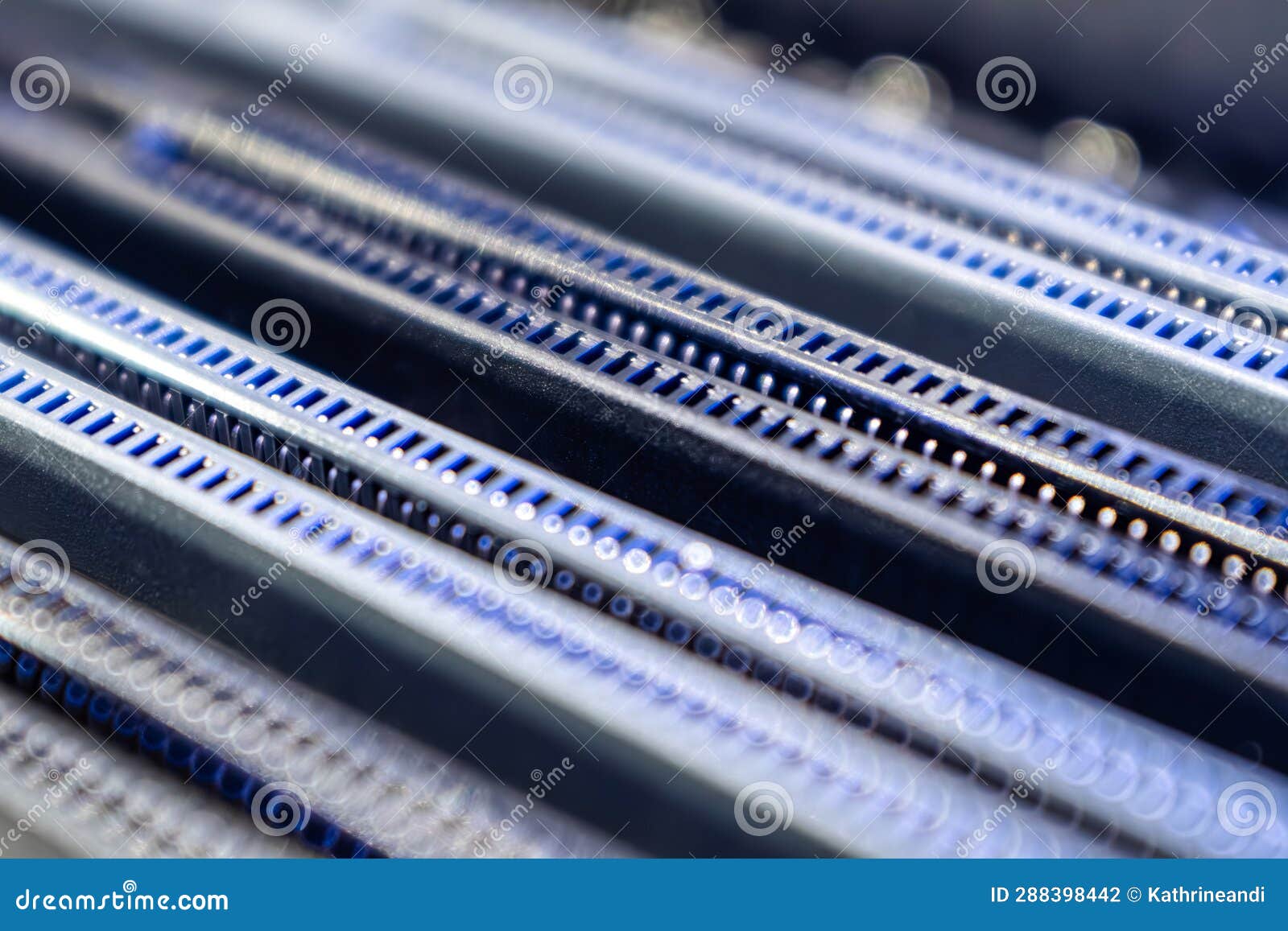 DDR RAM Memory Slot Socket on Motherboard Close-up Stock Photo - Image ...