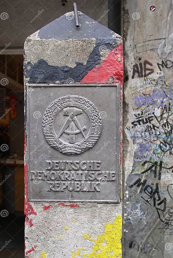 DDR sign stock image. Image of west, berlin, cold, german - 198553