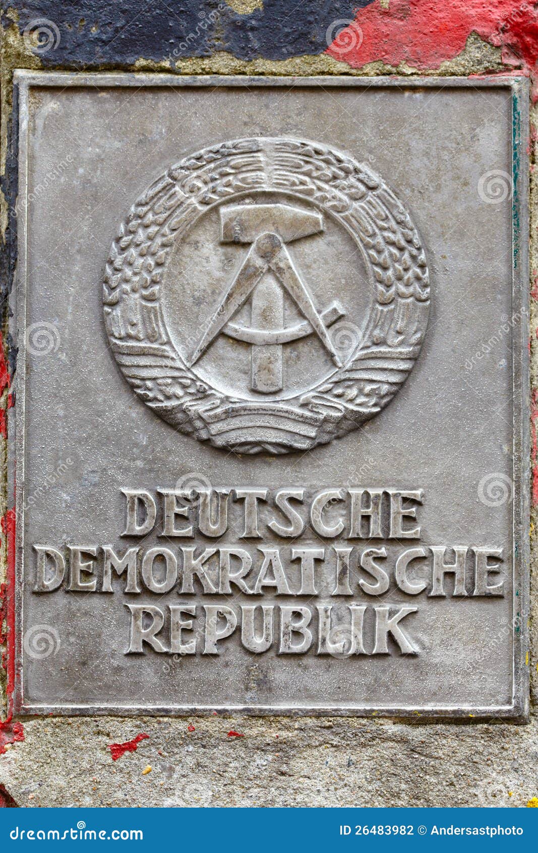 DDR sign in Berlin stock photo. Image of retro, culture - 26483982