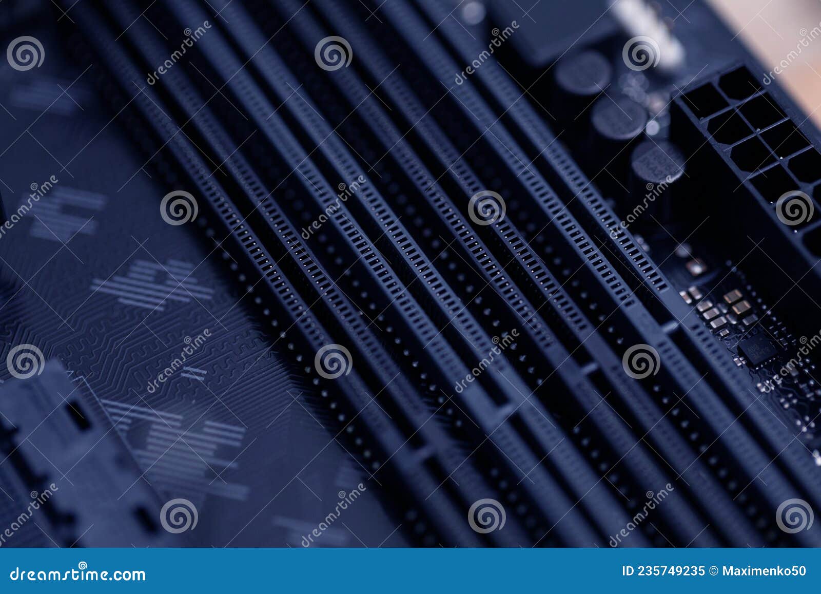 DDR4 STD of Computer Memory. Abstract Digital Data Background Stock ...