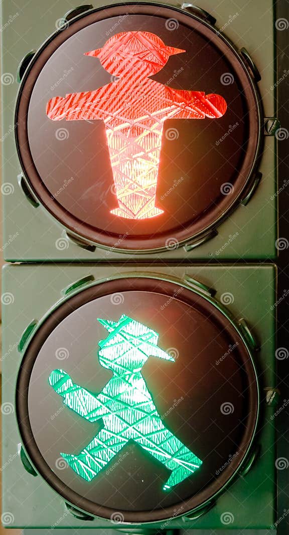 DDR traffic light editorial stock photo. Image of green - 28048713