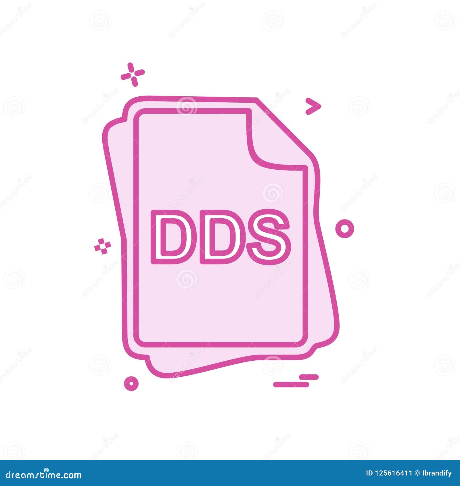 DDS File Type Icon Design Vector Stock Vector - Illustration of data ...
