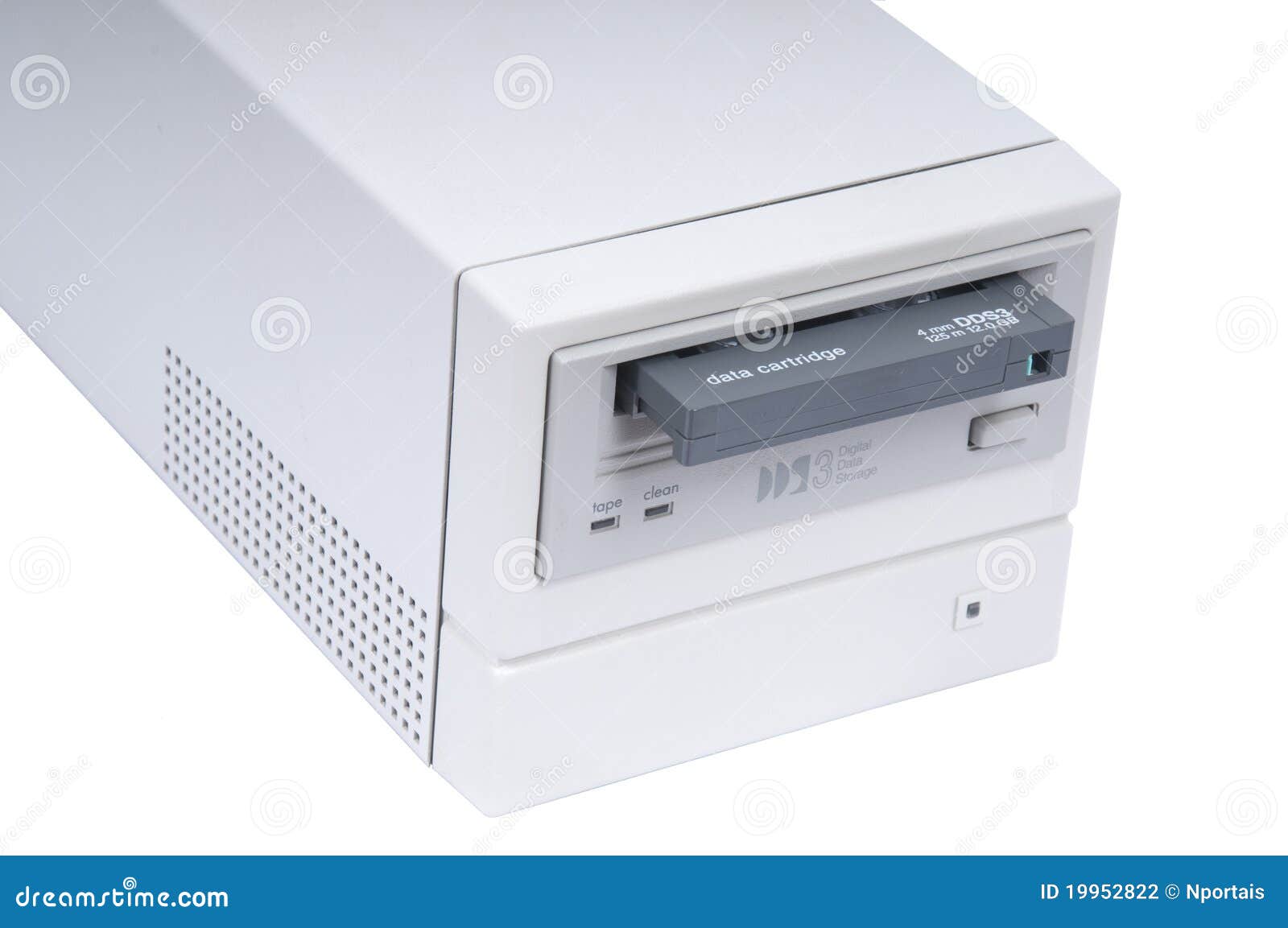 DDS3 Drive with Cartridge Unloaded Stock Photo - Image of tape ...