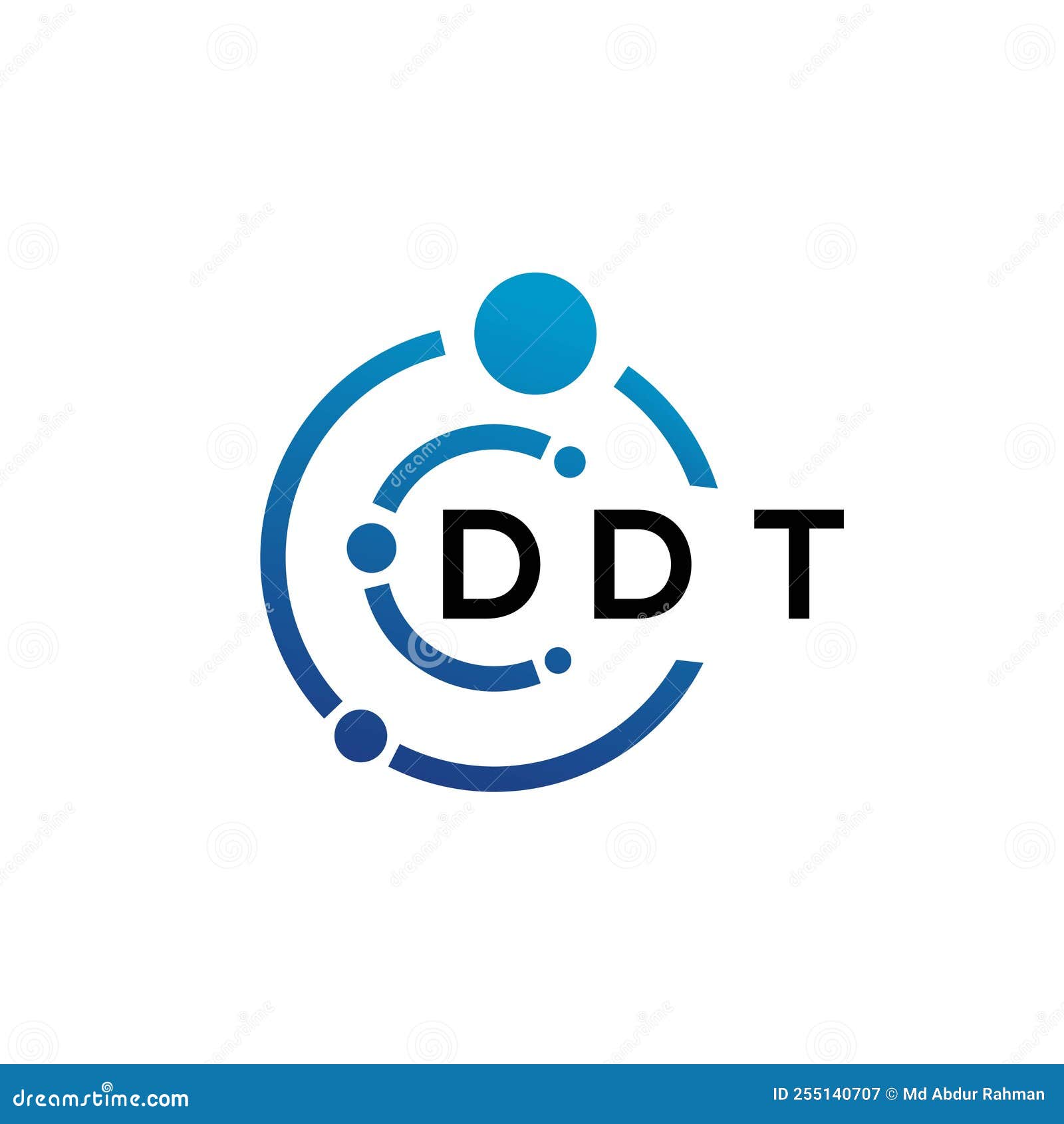 DDT Letter Logo Design On White Background. DDT Creative Initials Letter Logo Concept. DDT ...