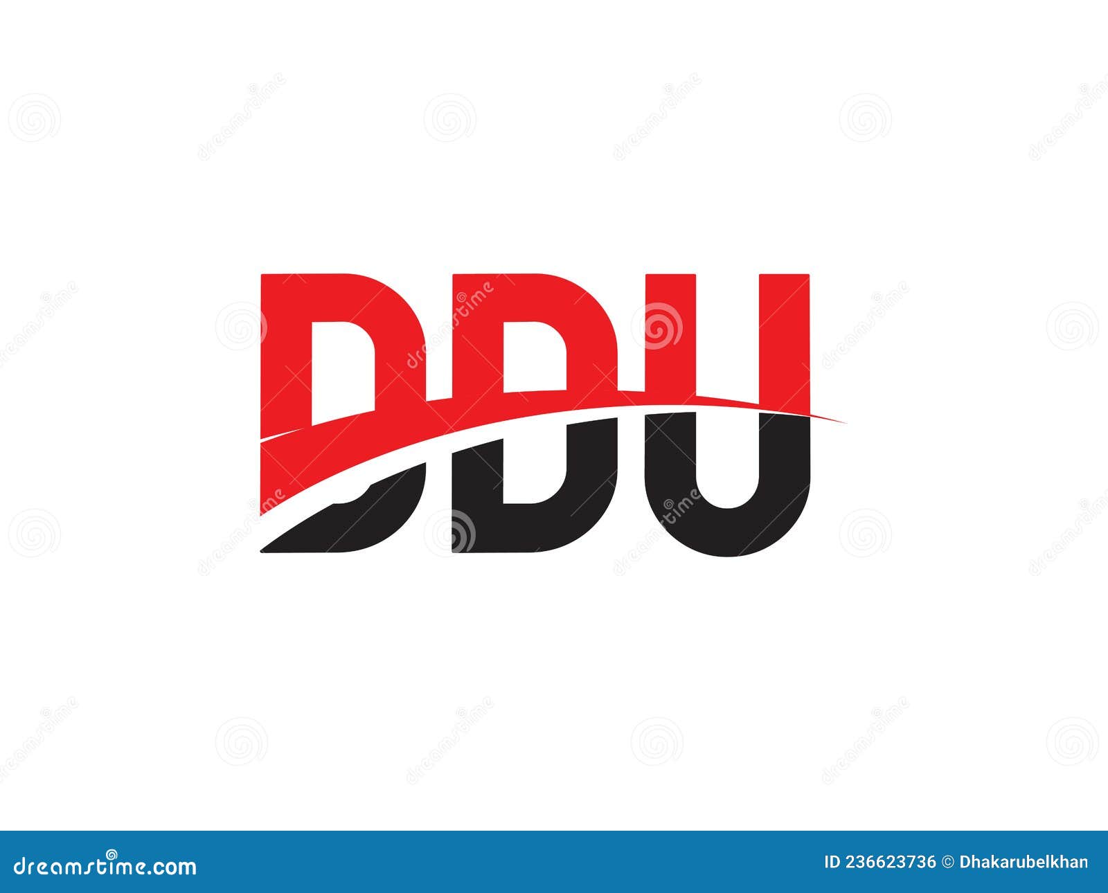 DDU Letter Initial Logo Design Vector Illustration Stock Vector ...
