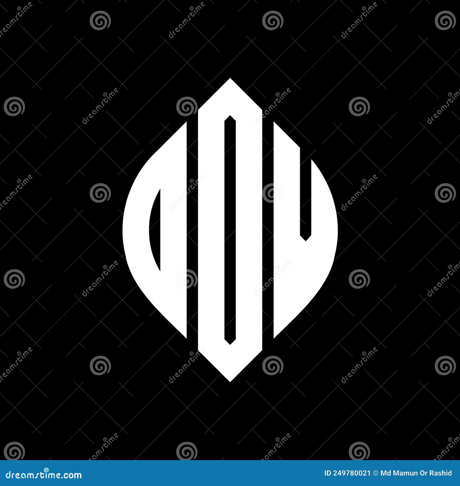 DDV Circle Letter Logo Design with Circle and Ellipse Shape. DDV ...