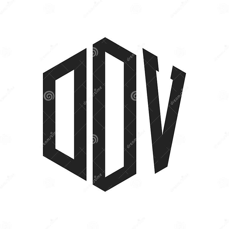 DDV Logo Design. Initial Letter DDV Monogram Logo Using Hexagon Shape ...