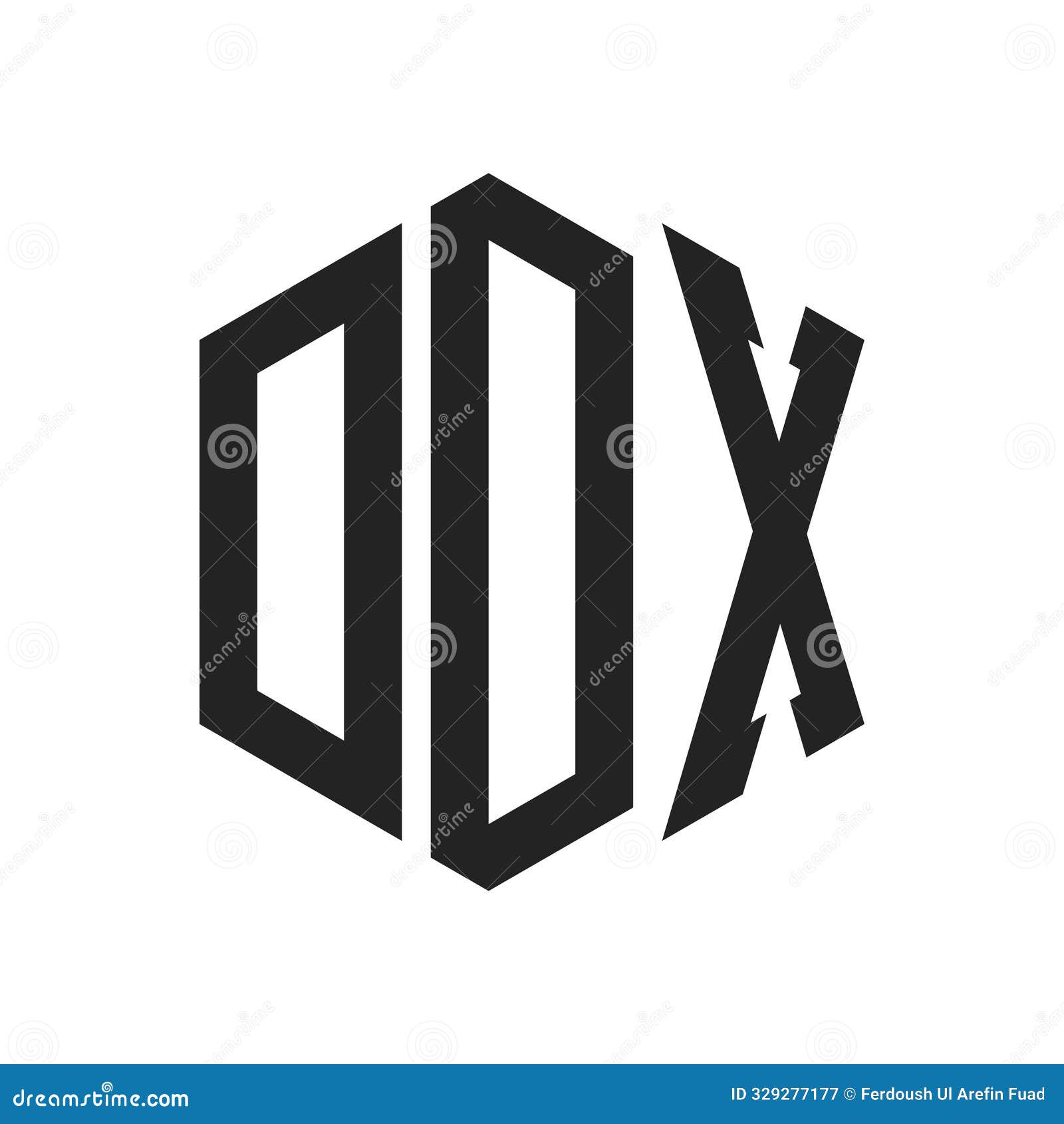 Ddx Logo Design Initial Letter Ddx Monogram Logo Using Hexagon Shape Stock Vector