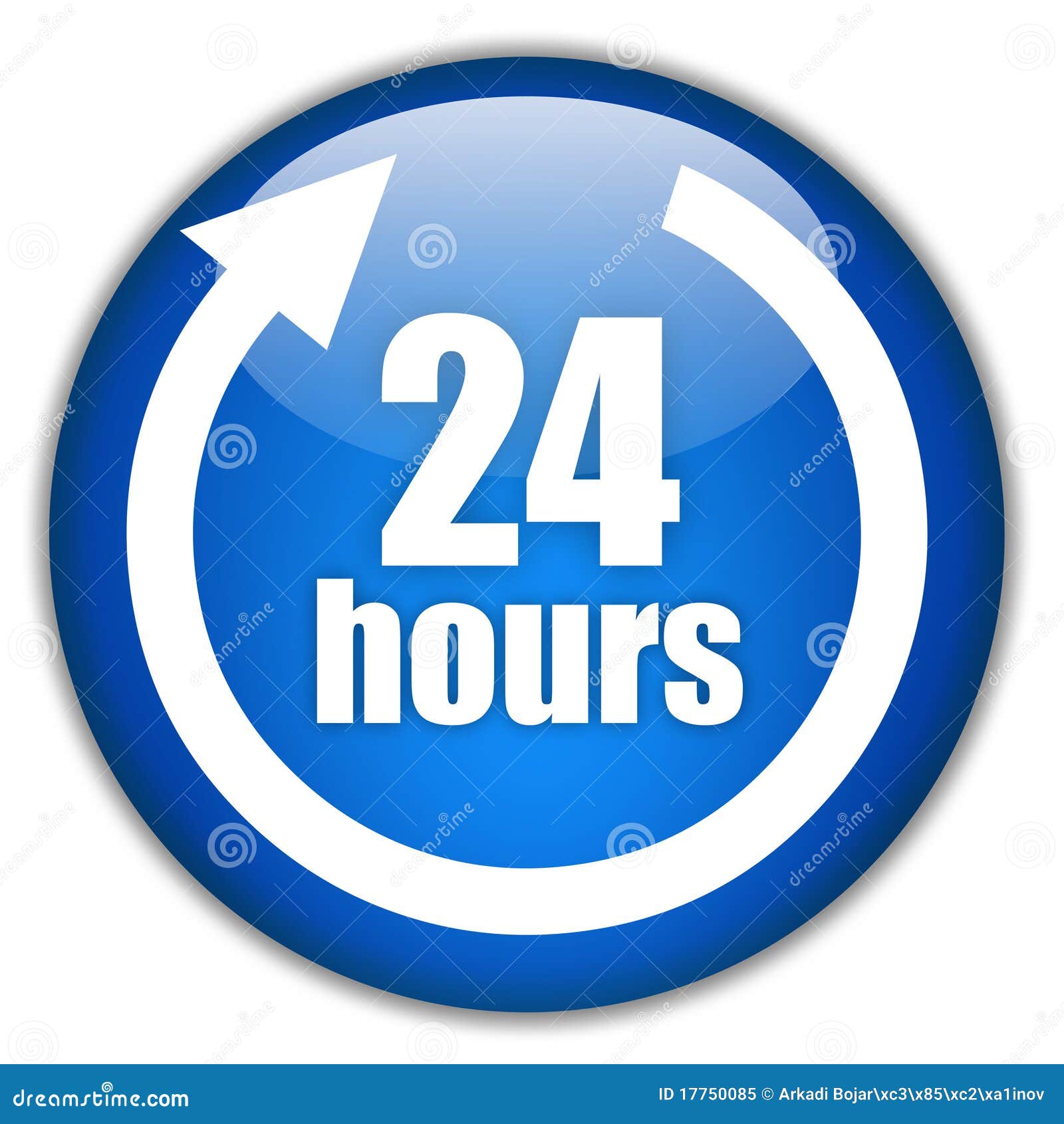 De 24 uurdienst stock illustratie. Illustration of klanten - 17750085