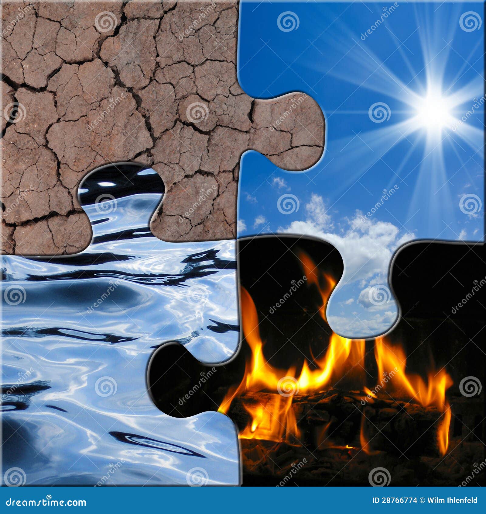 De 4 elementen stock foto. Image of hemel, leven, achtergrond - 28766774