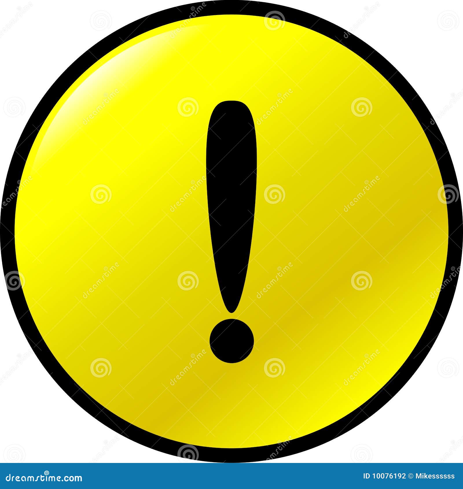 De Aandachts Vectorknoop Van De Uitroep Vector Illustratie ...