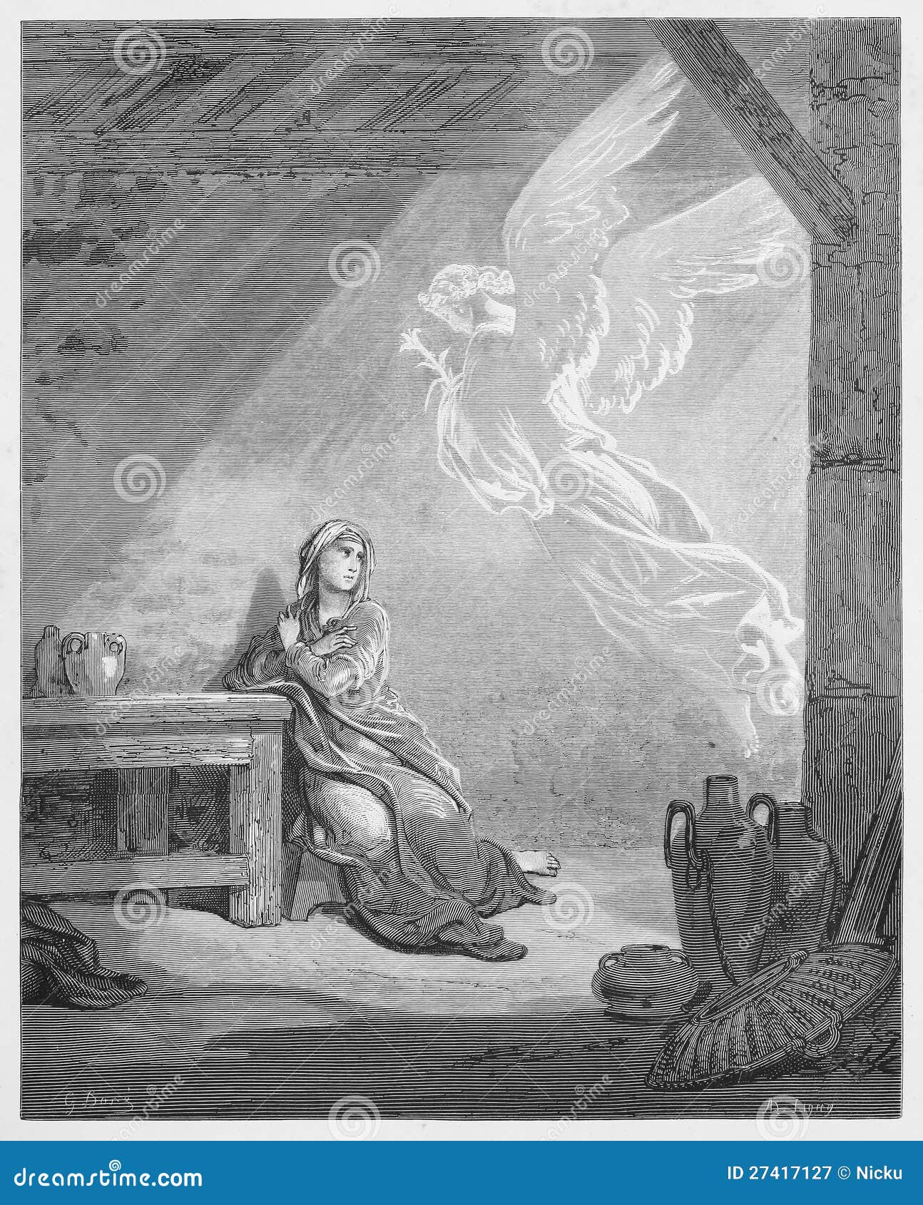 De Aankondiging Door Engel Gabriel Redactionele Fotografie - Image of ...