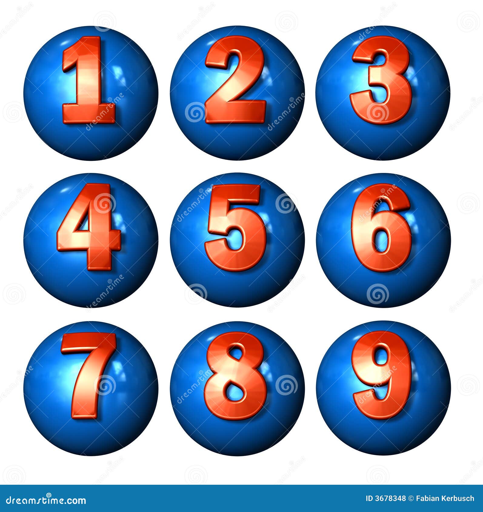 De Aantallen Van De Bal Van Het Pictogram Stock Illustratie ...