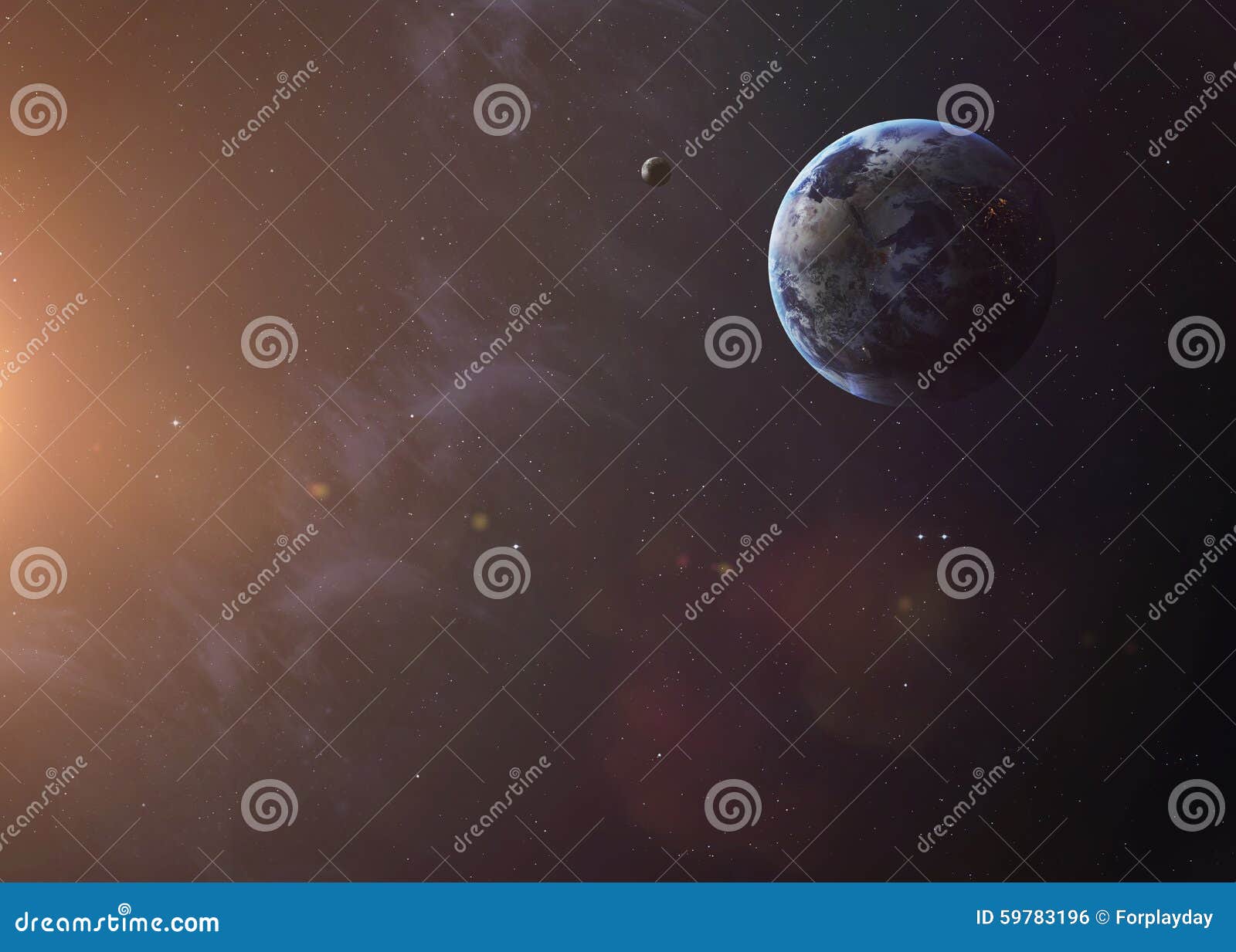 De Aarde Schoot Van Het Ruimte Alle Tonen Zij Schoonheid Stock Foto ...