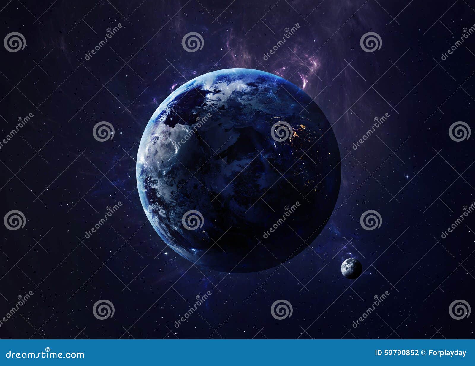De Aarde Schoot Van Het Ruimte Alle Tonen Zij Schoonheid Stock Foto ...