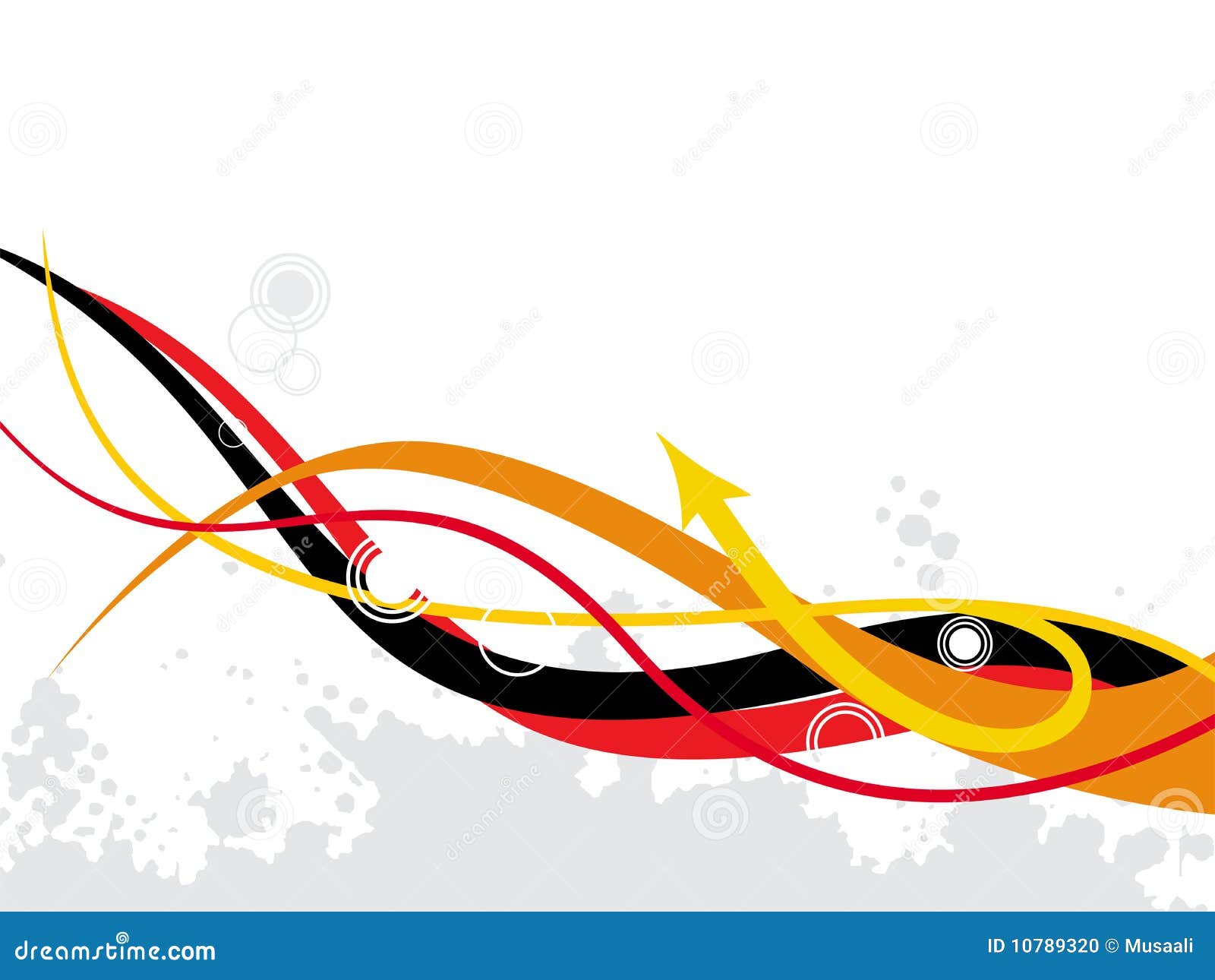 DE ABSTRACTE GOLVEN VAN DE PIJL Stock Illustratie - Illustration of ...