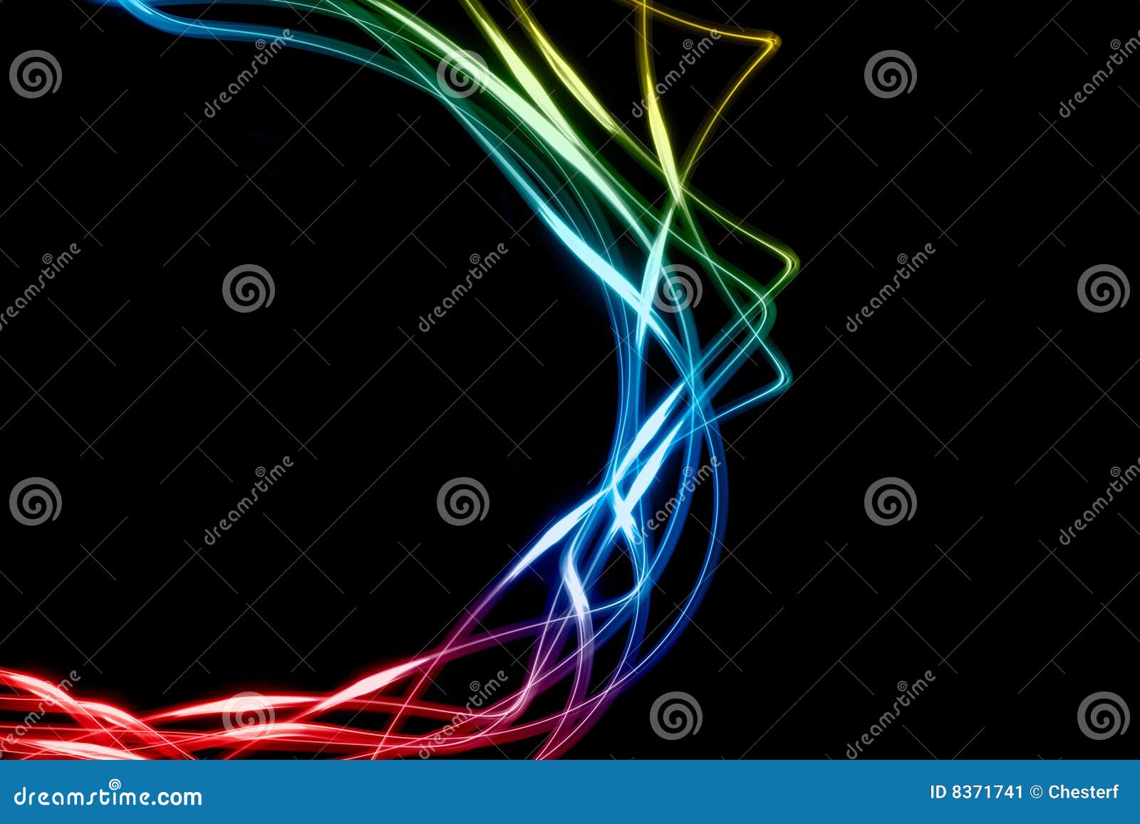 De Abstracte Lijnen Van De Kleur Stock Illustratie - Illustration of ...