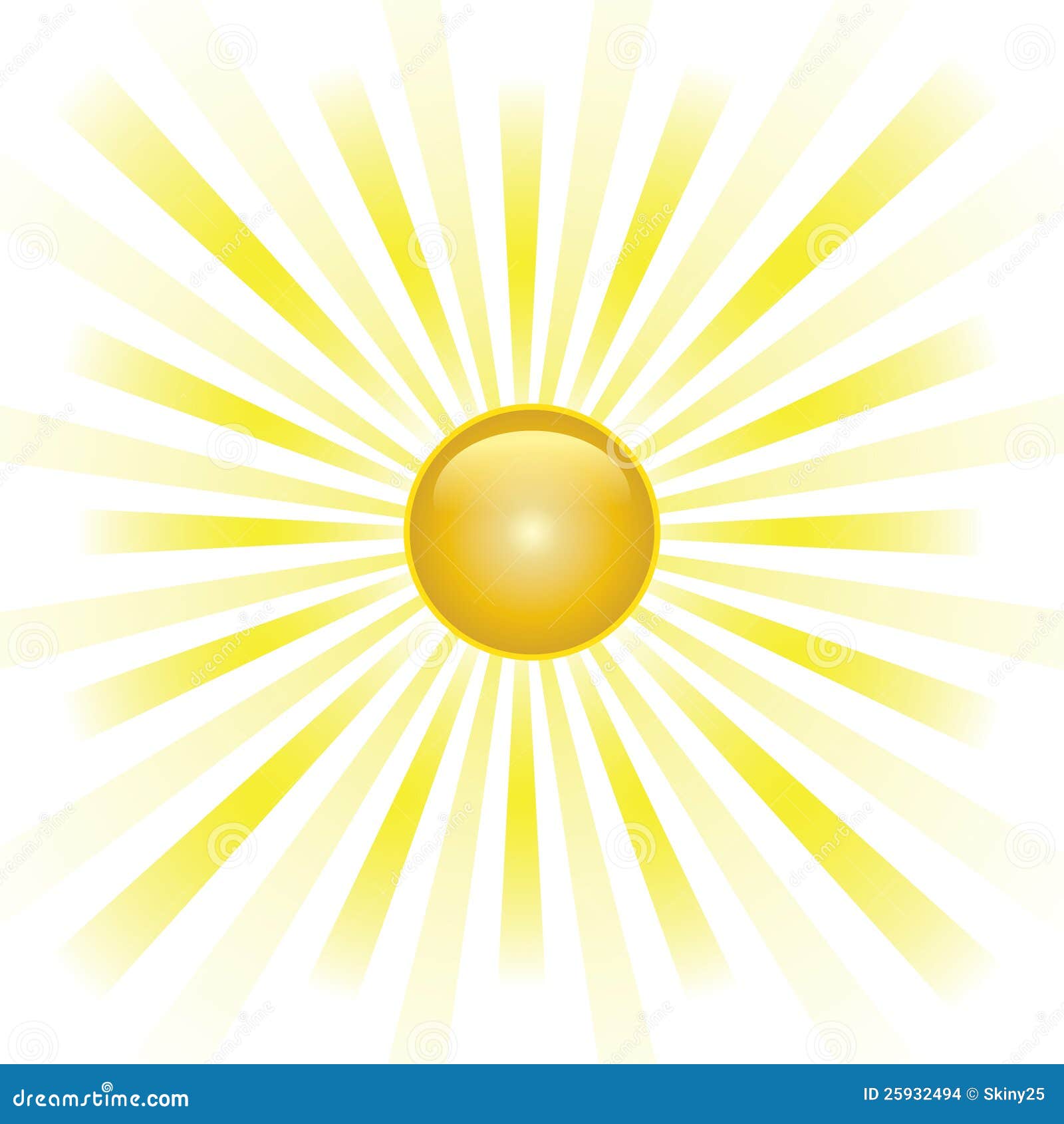 De Abstracte Vector Van De Zonnestraal. Vector Illustratie ...