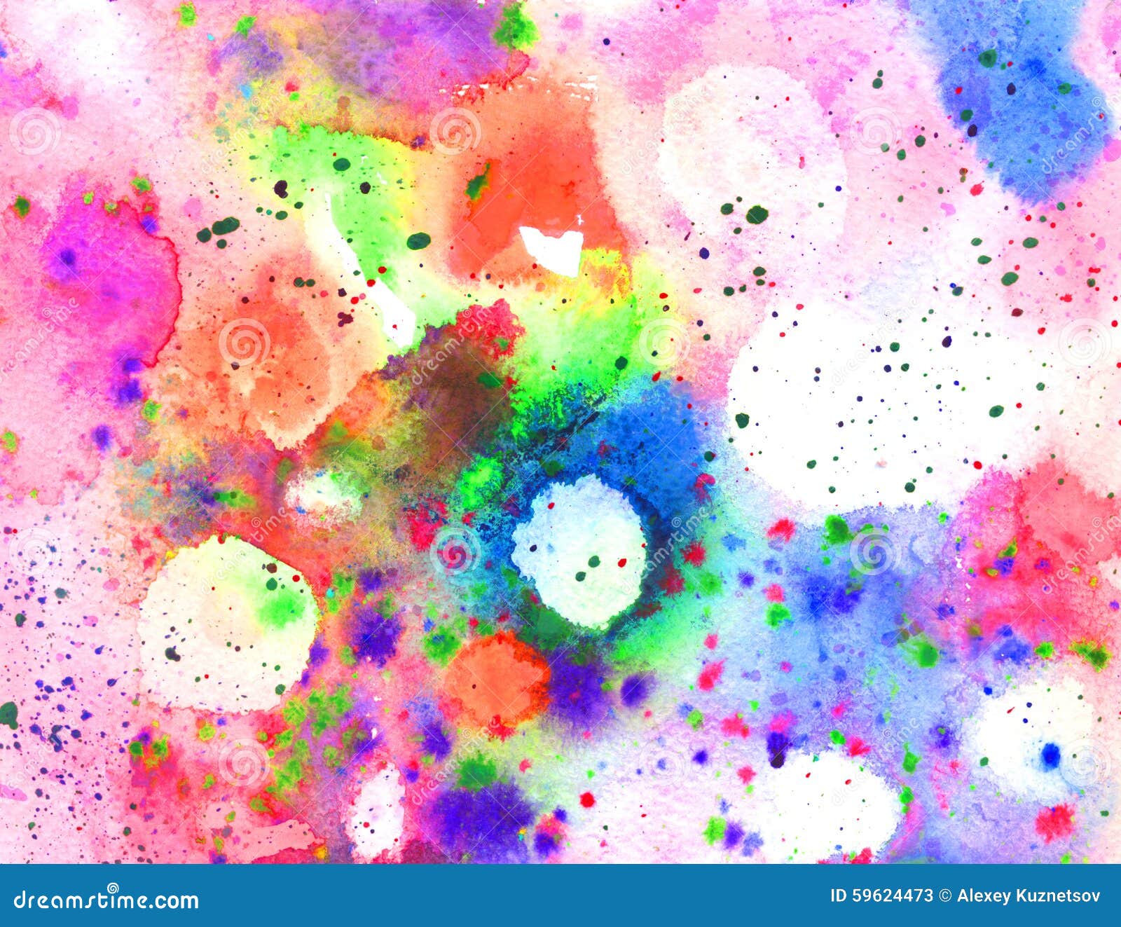 De Abstracte Waterverftextuur Met Verf Ploetert Stock Illustratie ...