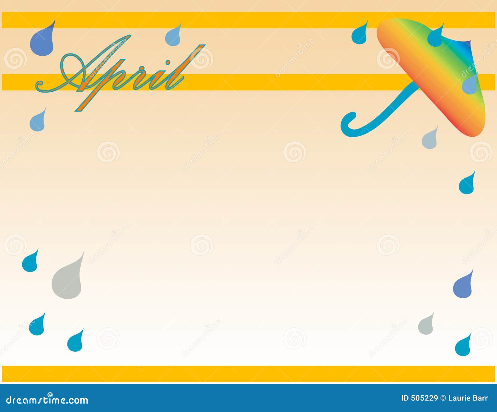 De Achtergrond van april stock illustratie. Illustration of douche - 505229