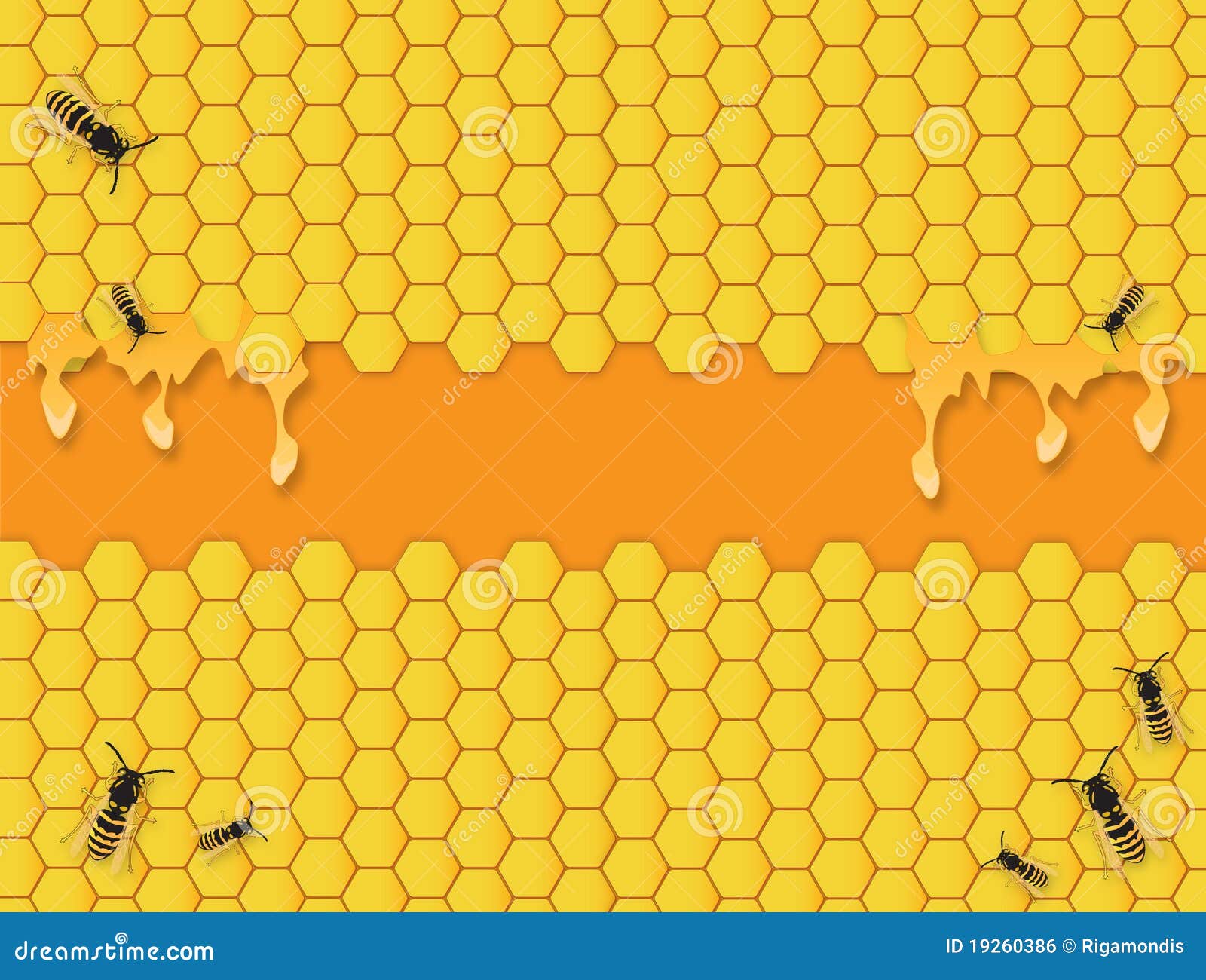 De Achtergrond van bijen vector illustratie. Illustration of ...