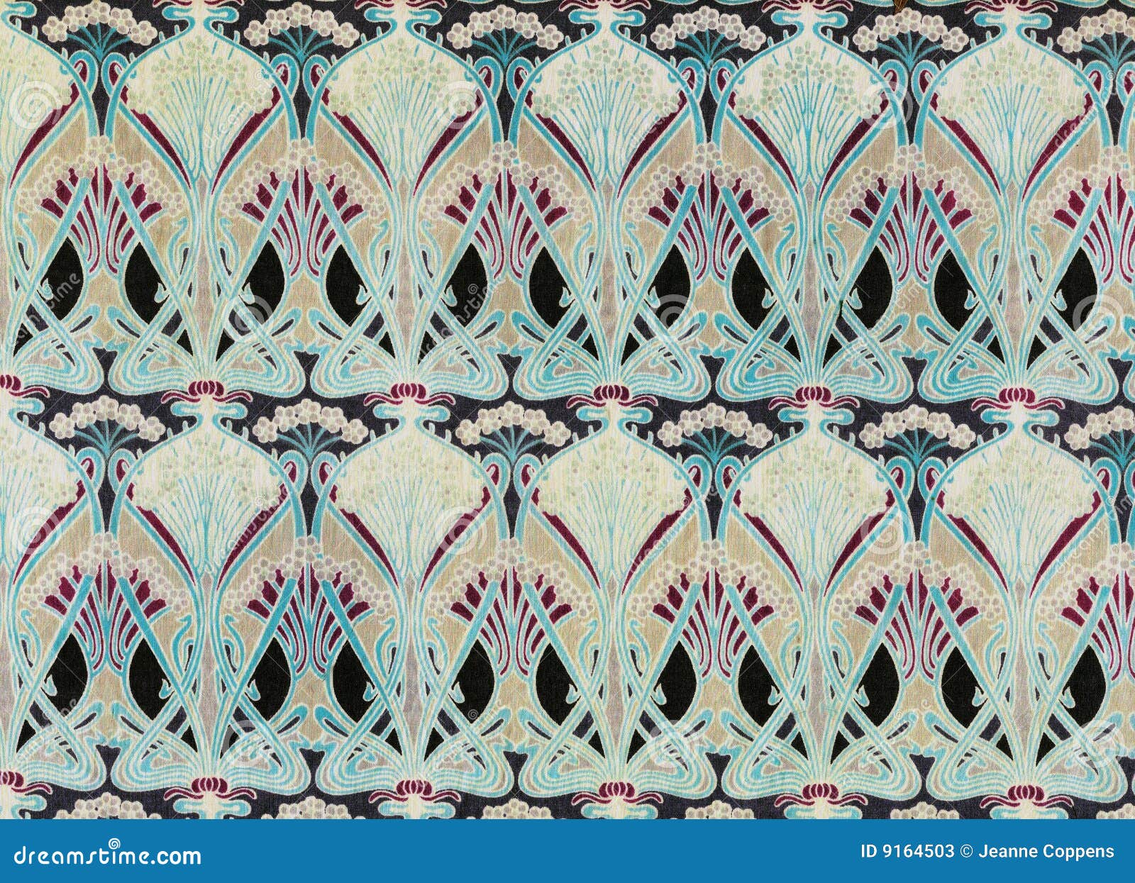 De Achtergrond Van De Jugendstil. Stock Illustratie - Illustration of ...