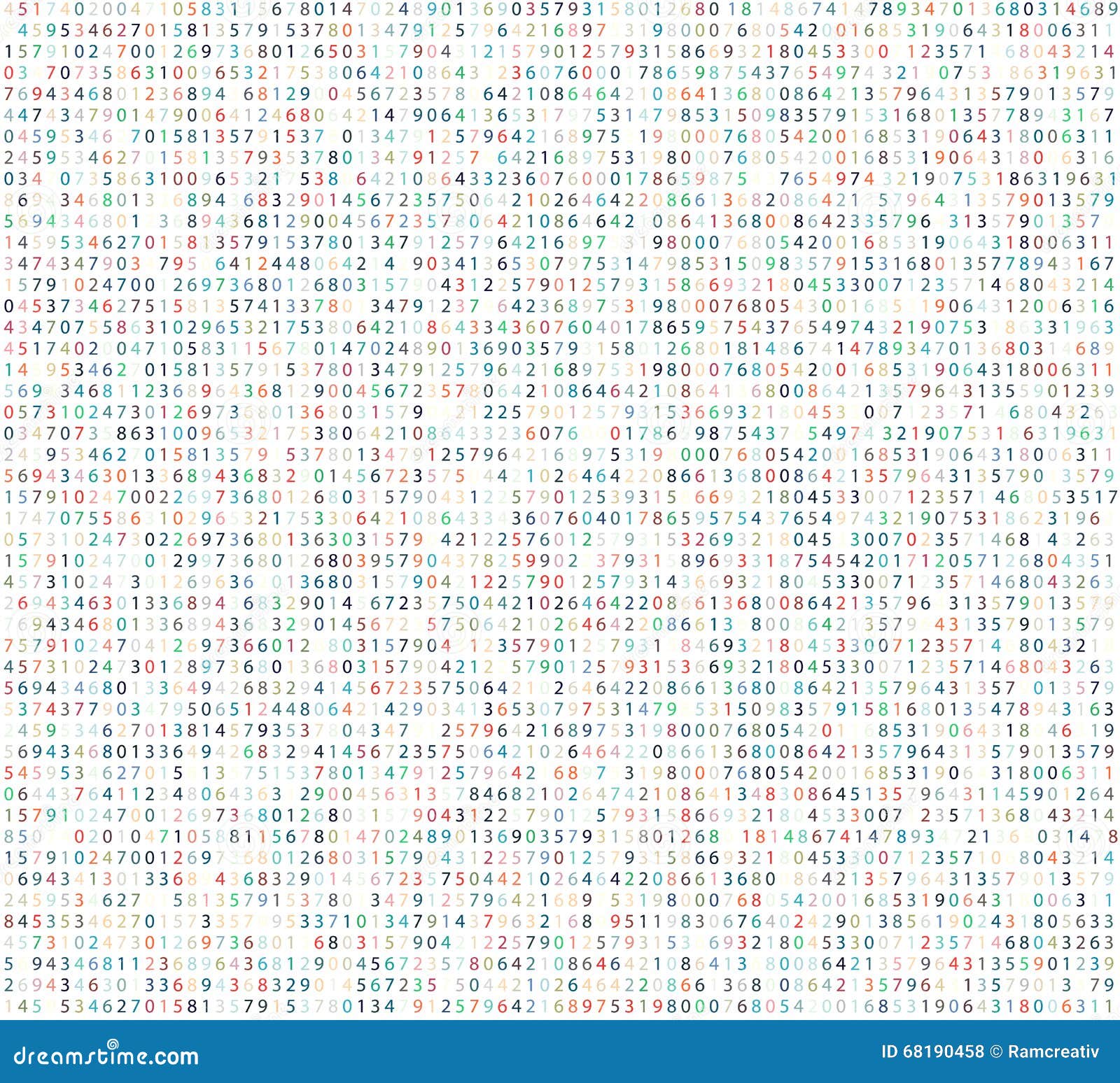 De Achtergrond Van De Kleurenmatrijs Met Cijfers Computercode Voor Het Coderen En Het Coderen
