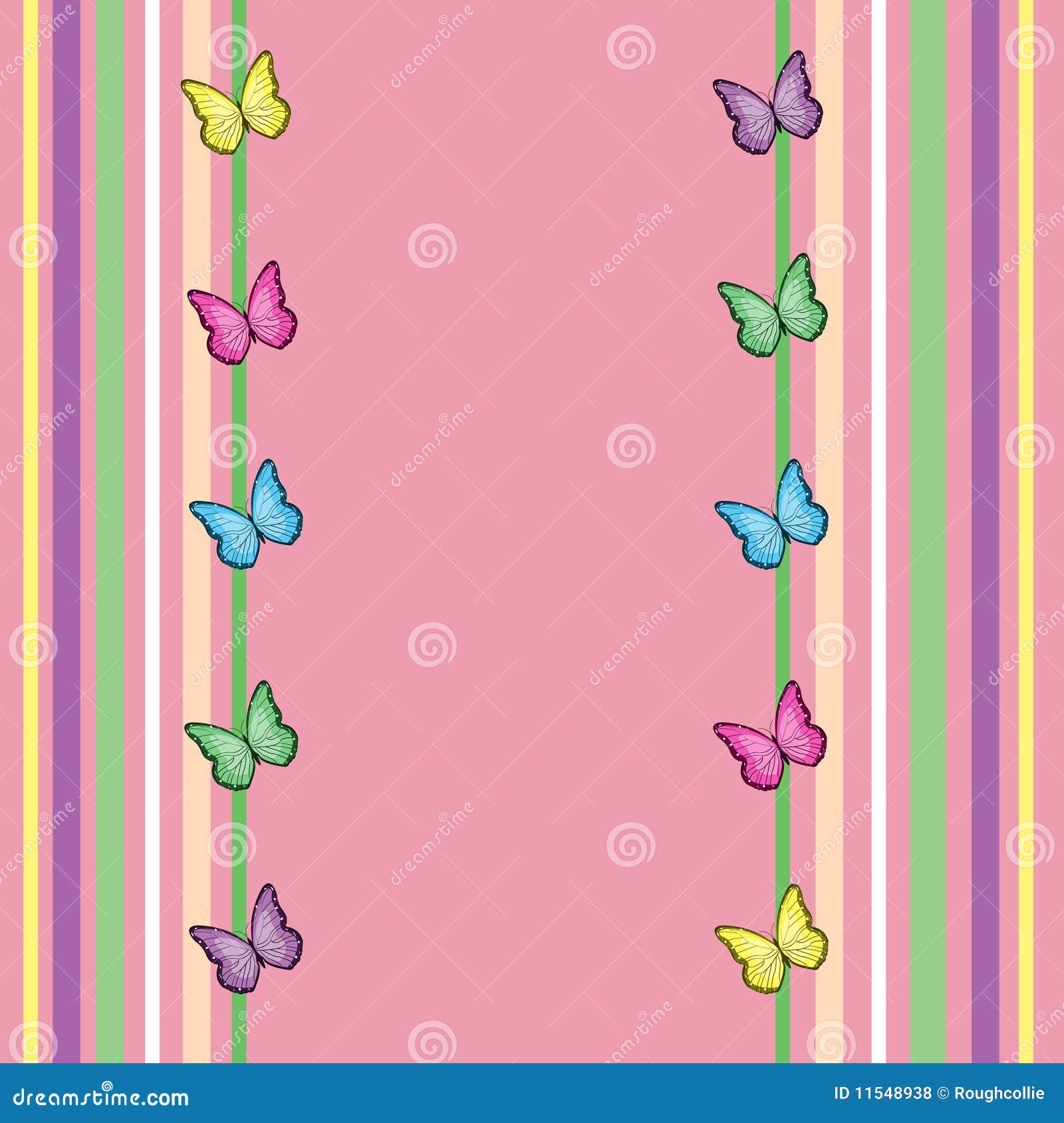 De Achtergrond Van De Vlinder Van De Lente Vector Illustratie ...