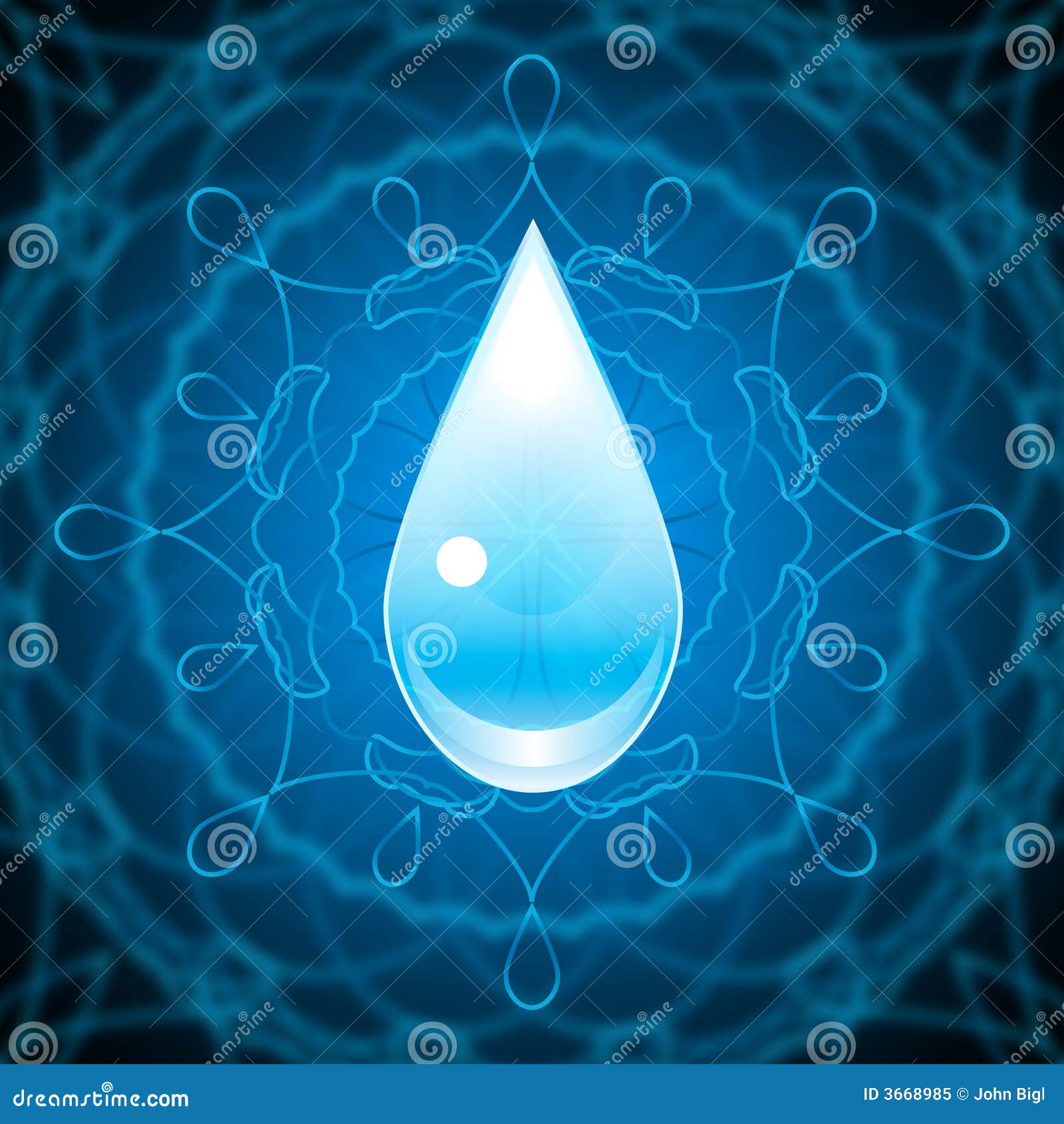 De Achtergrond Van Het Element Van Het Water Stock Illustratie ...