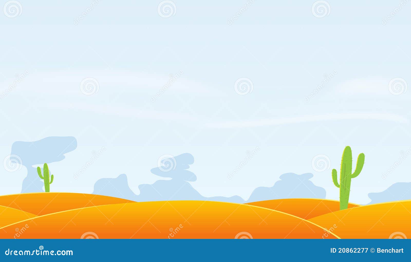 De Achtergrond Van Het Landschap Van De Woestijn Stock Illustratie ...