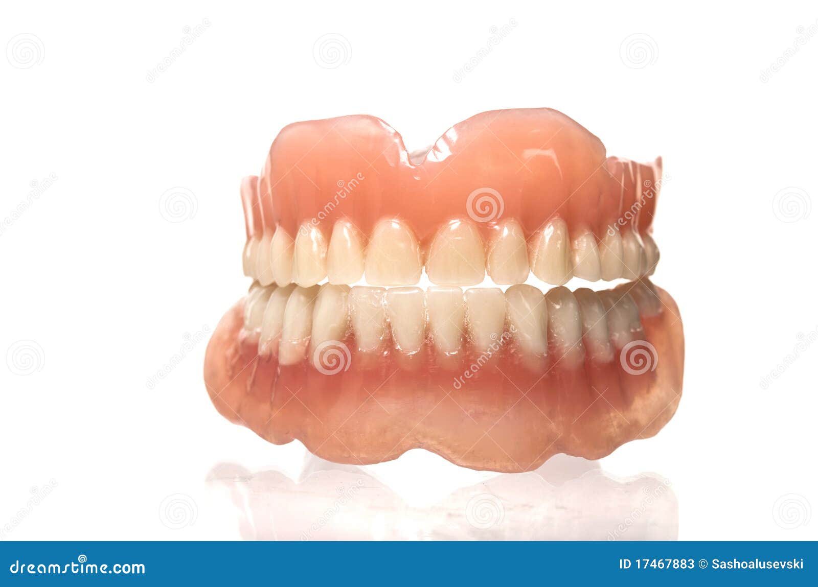 DE ACRYL VOLLEDIGE VOORREEKS VAN HET GEBIT Stock Afbeelding - Image of ...