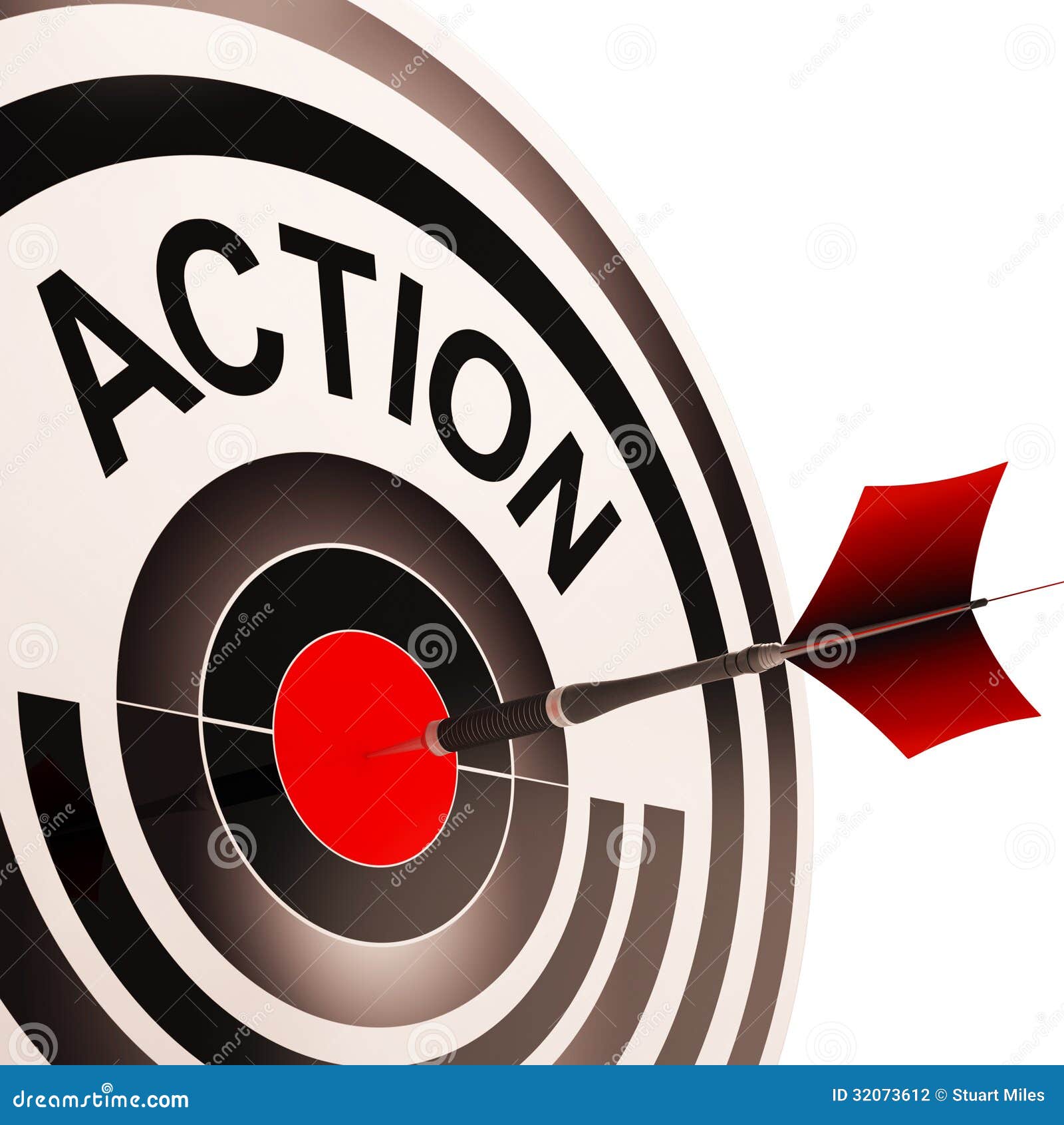 De Actie Betekent Waarnemend of Pro-actief Stock Illustratie ...