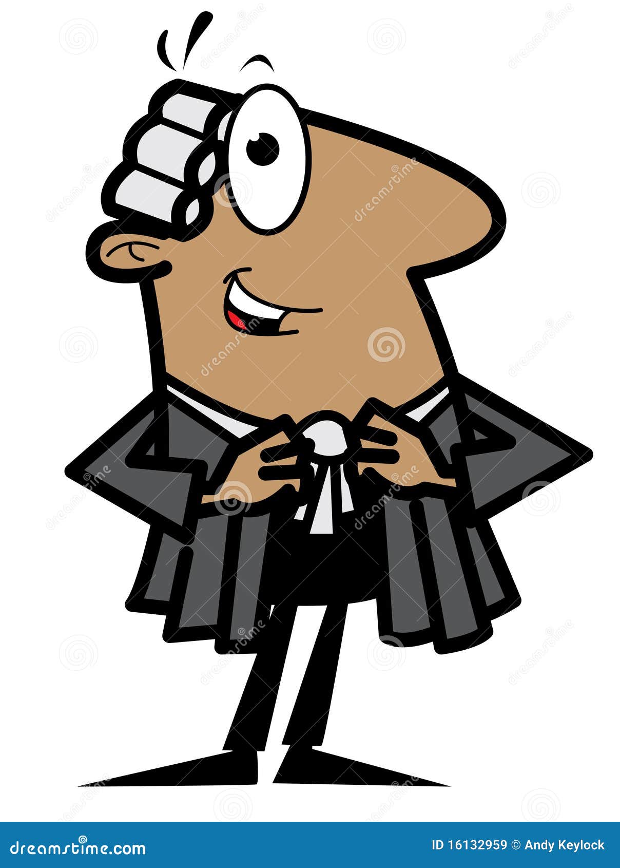 De Advocaat Van Het Beeldverhaal Vector Illustratie - Illustration of ...