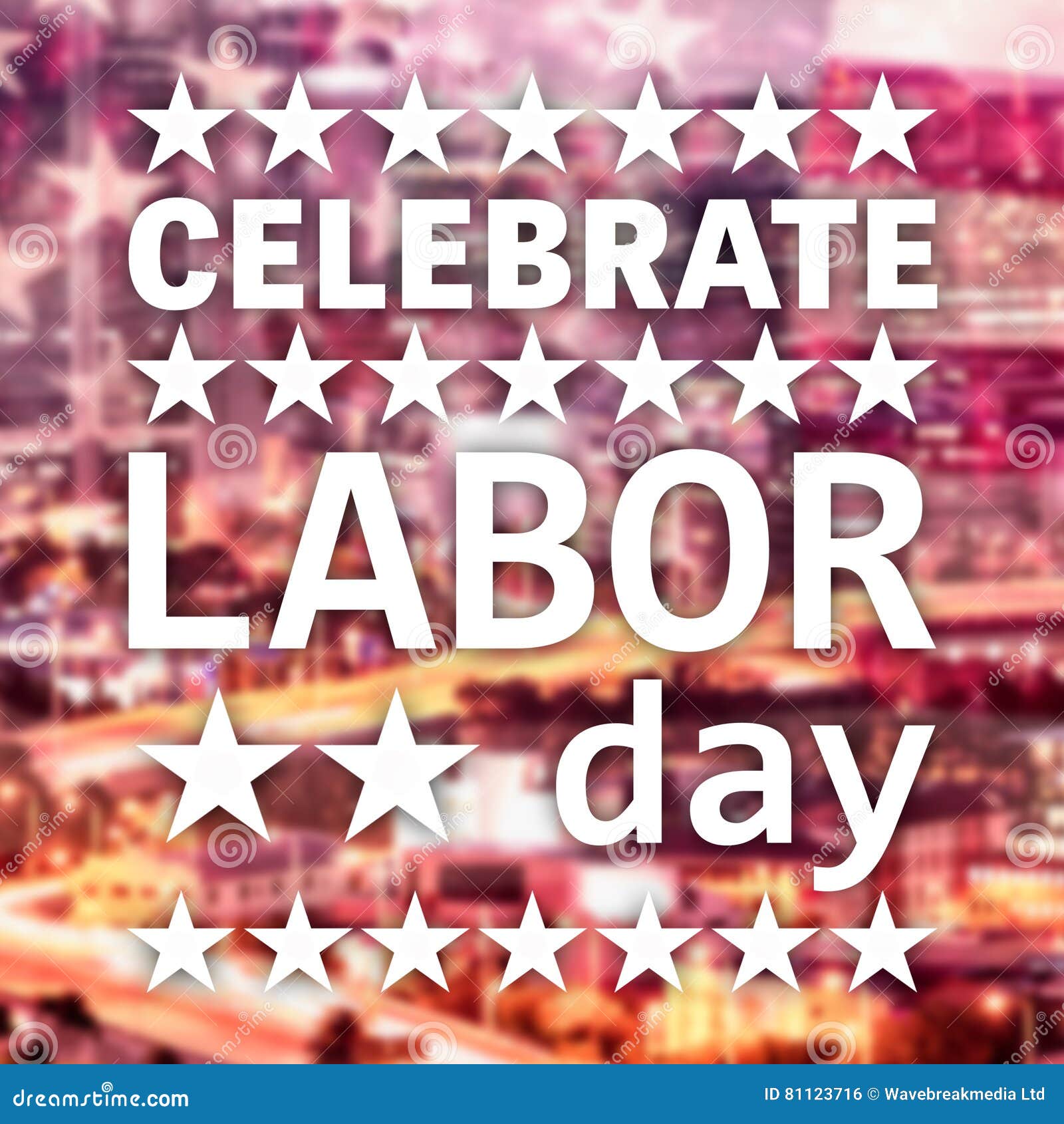 De Affiche Van Viert De Tekst Van De Arbeidsdag Stock Illustratie ...