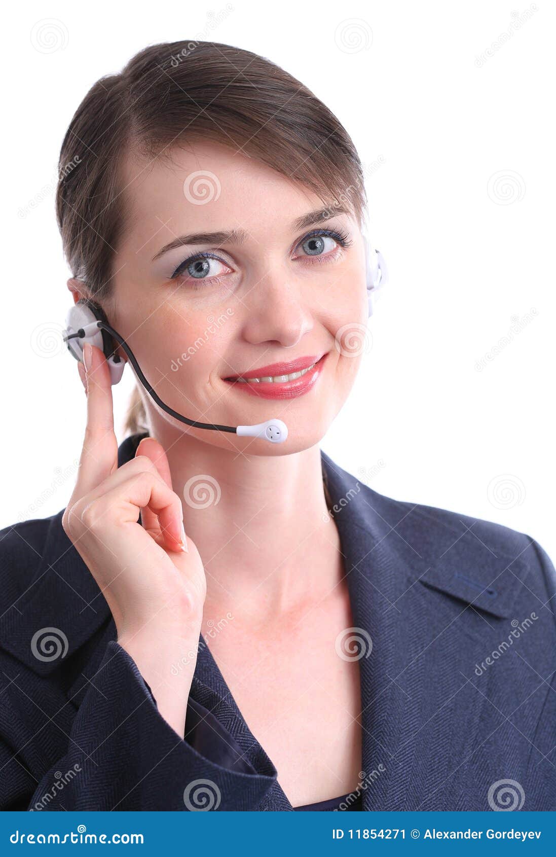 De Agent Van De Dienst Van De Klant Stock Afbeelding - Image of beroep ...