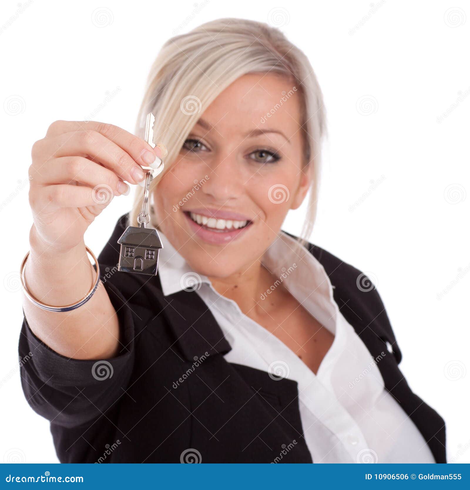 De Agent Van Onroerende Goederen Stock Foto - Image of aanbieden, agent ...