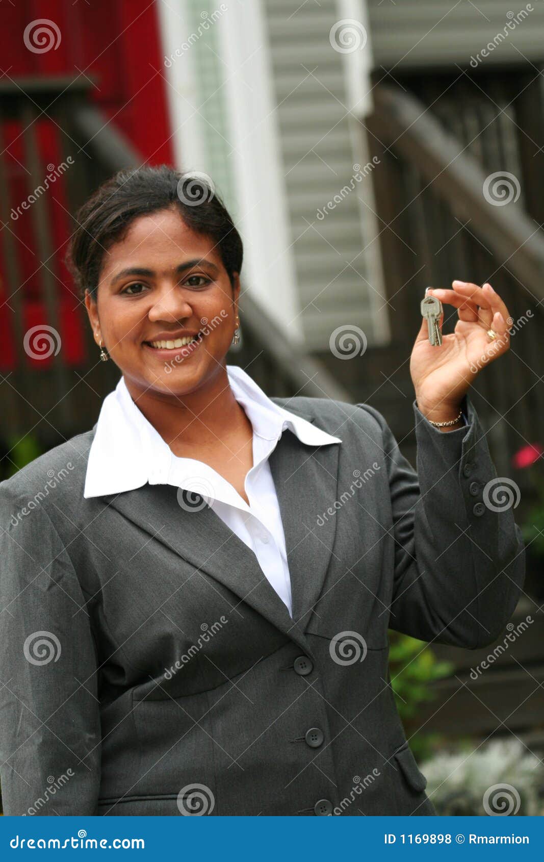 De Agent Van Onroerende Goederen Stock Foto - Image of onderneemsters ...