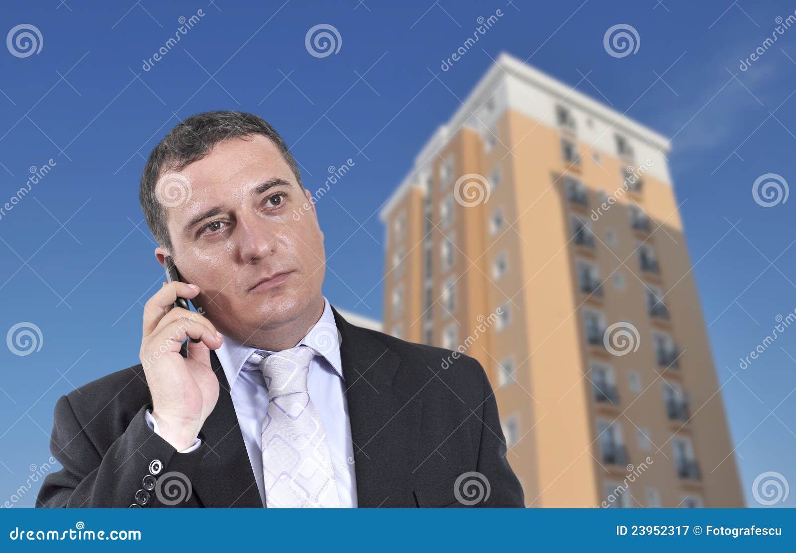 De Agent Van Onroerende Goederen Stock Afbeelding - Image of menselijk ...