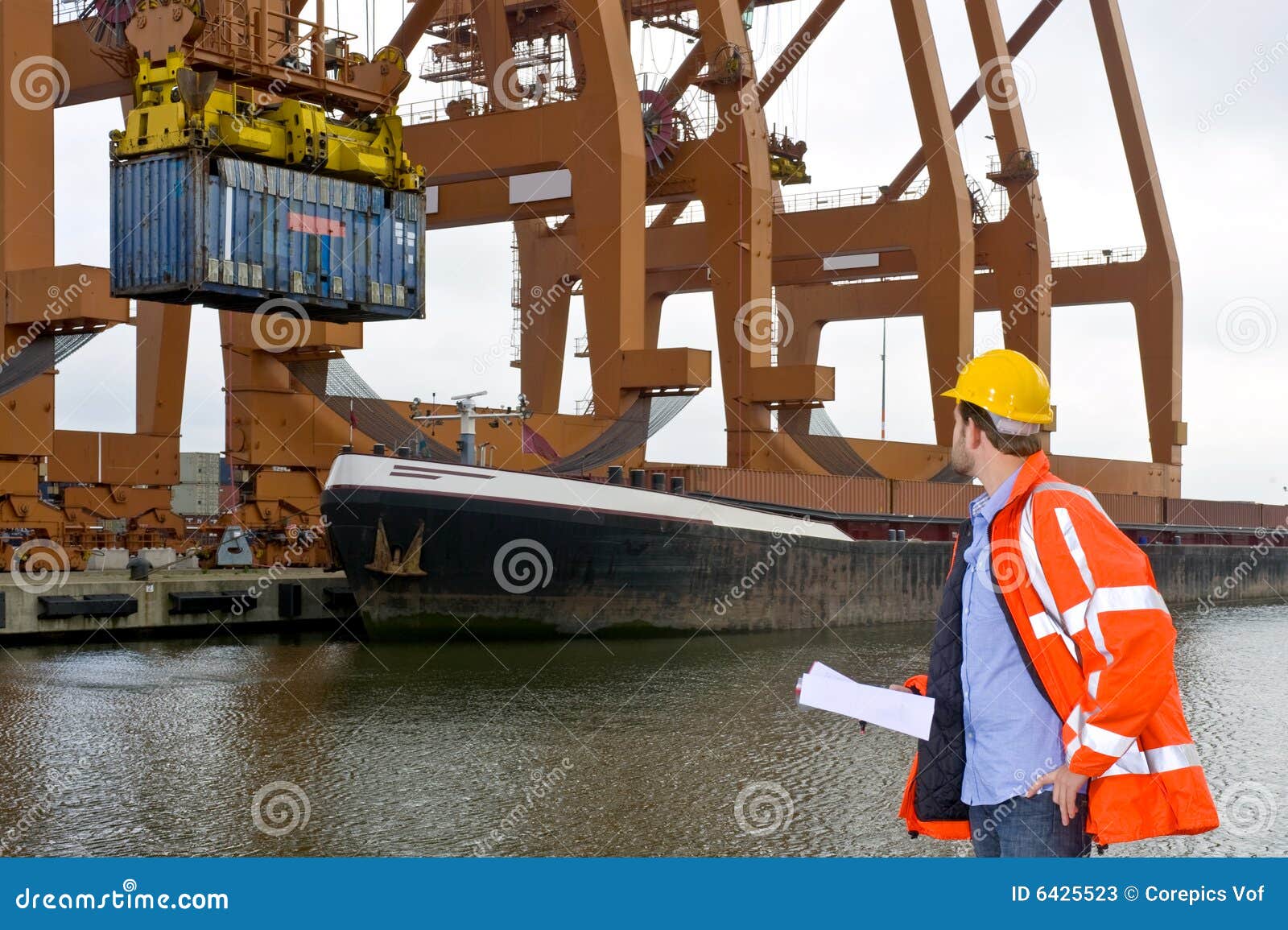 De Ambtenaar Van De Controle Van De Douane Stock Afbeelding - Image of ...